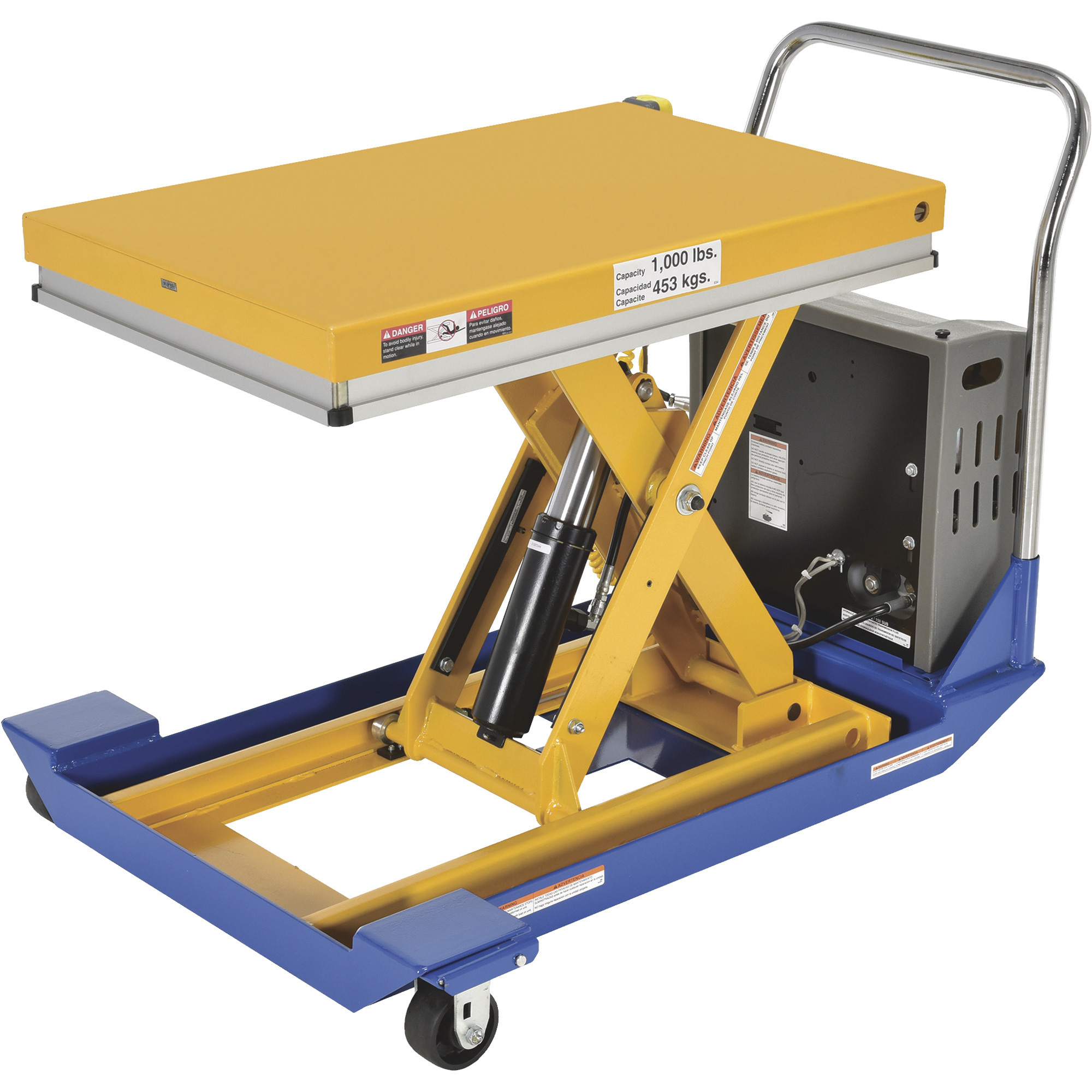 Vestil DC-Powered Scissor Cart - 1,000-Lb. Capacity, 12V Motor, 4in ...