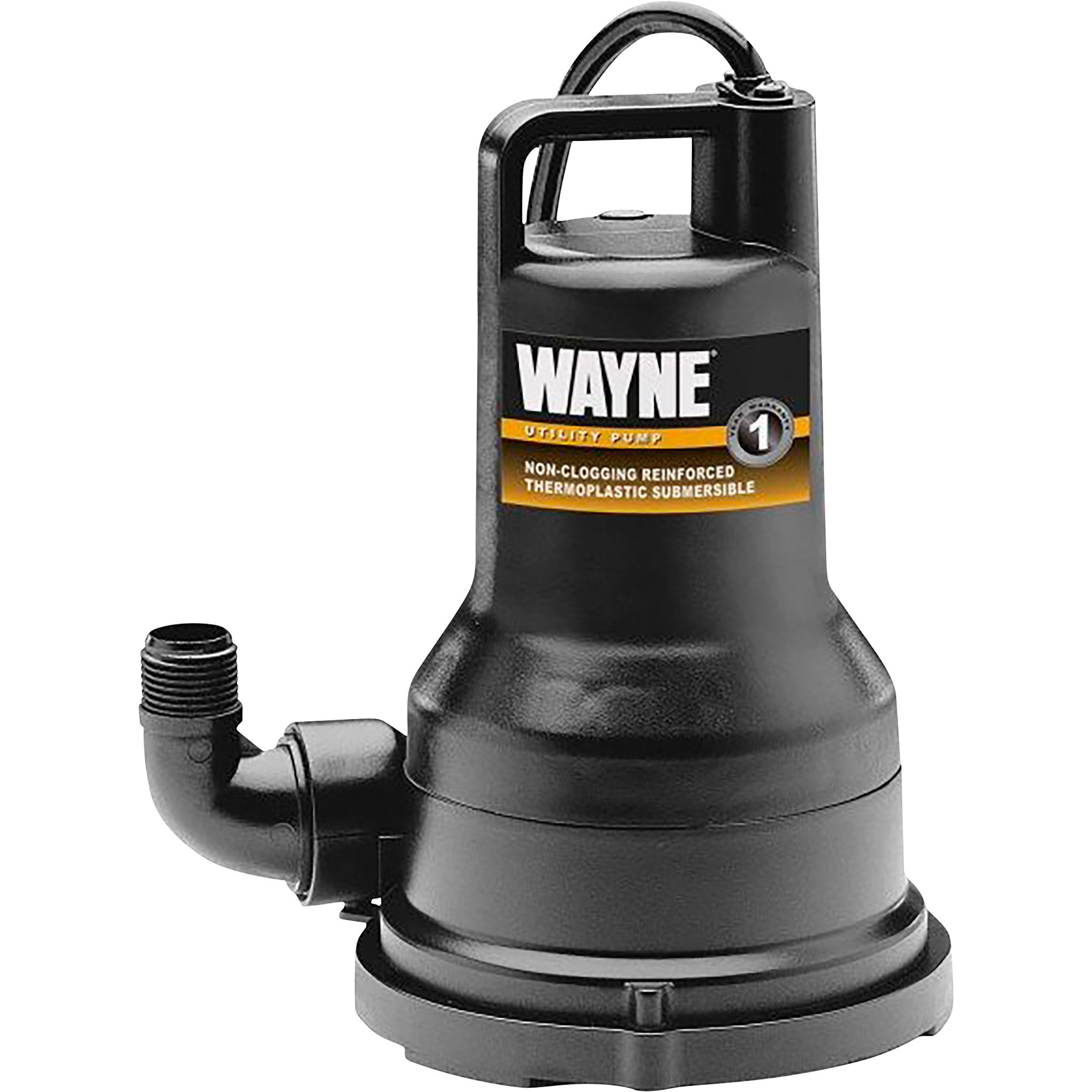 Wayne Thermoplastic Submersible Utility Water Pump — 2500 GPH, 1/2 HP ...
