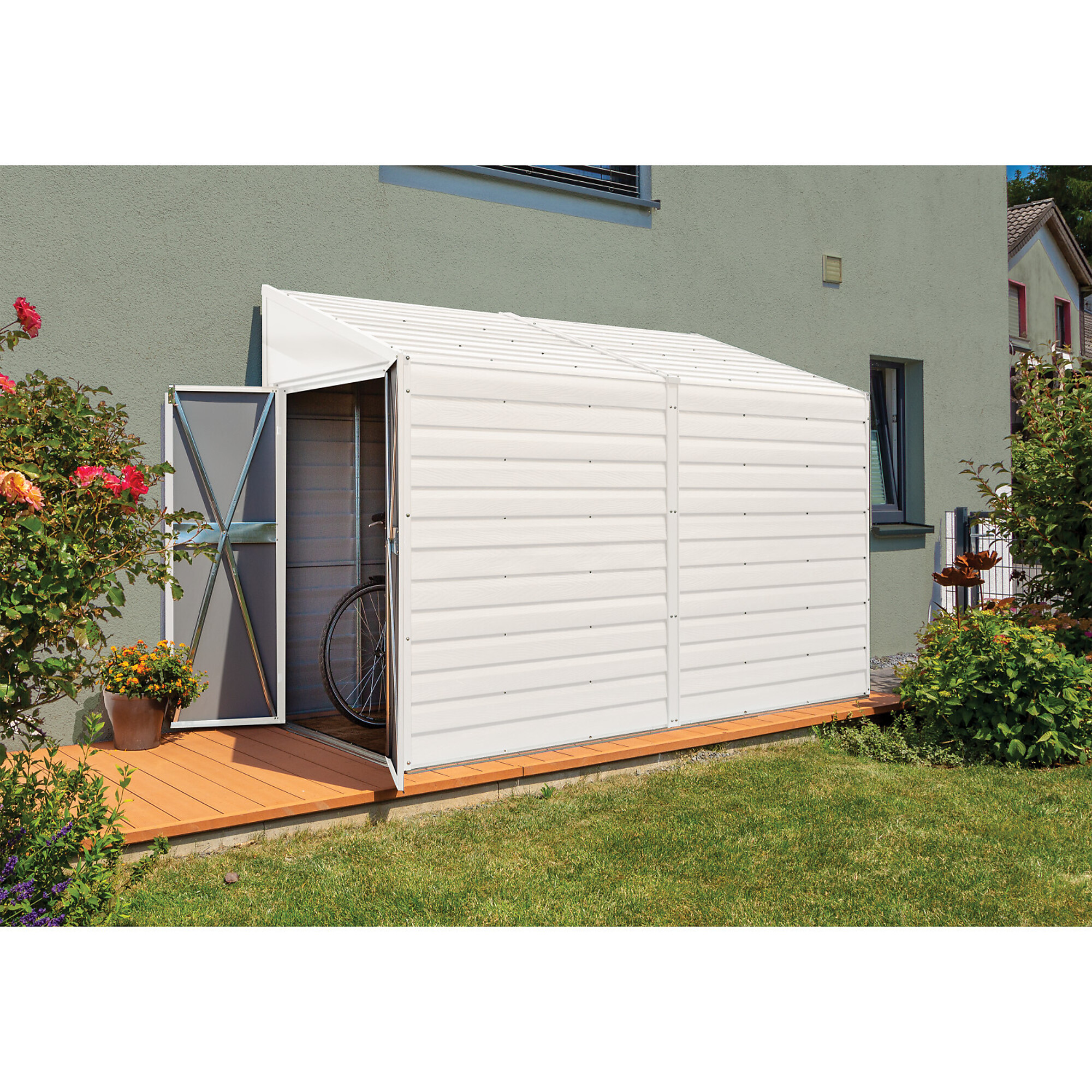 Arrow YS410 4 x 10ft Galvanized Metal Storage Shed for sale online | eBay