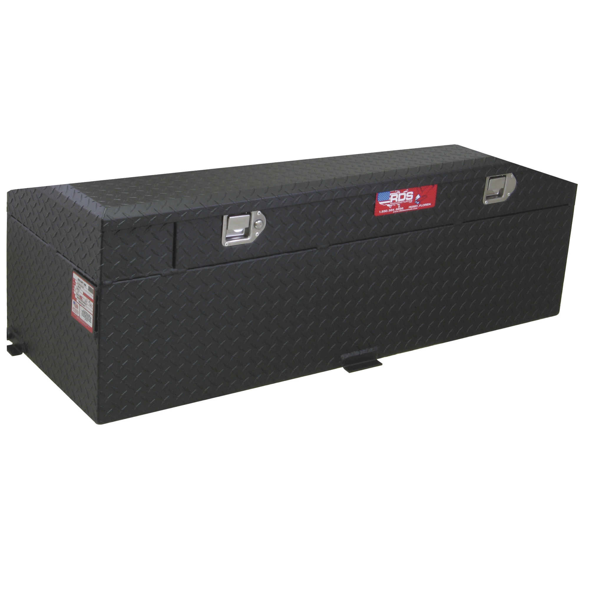 RDS Aluminum Auxiliary Fuel Tank Toolbox Combo, 90-Gallon, Rectangular ...