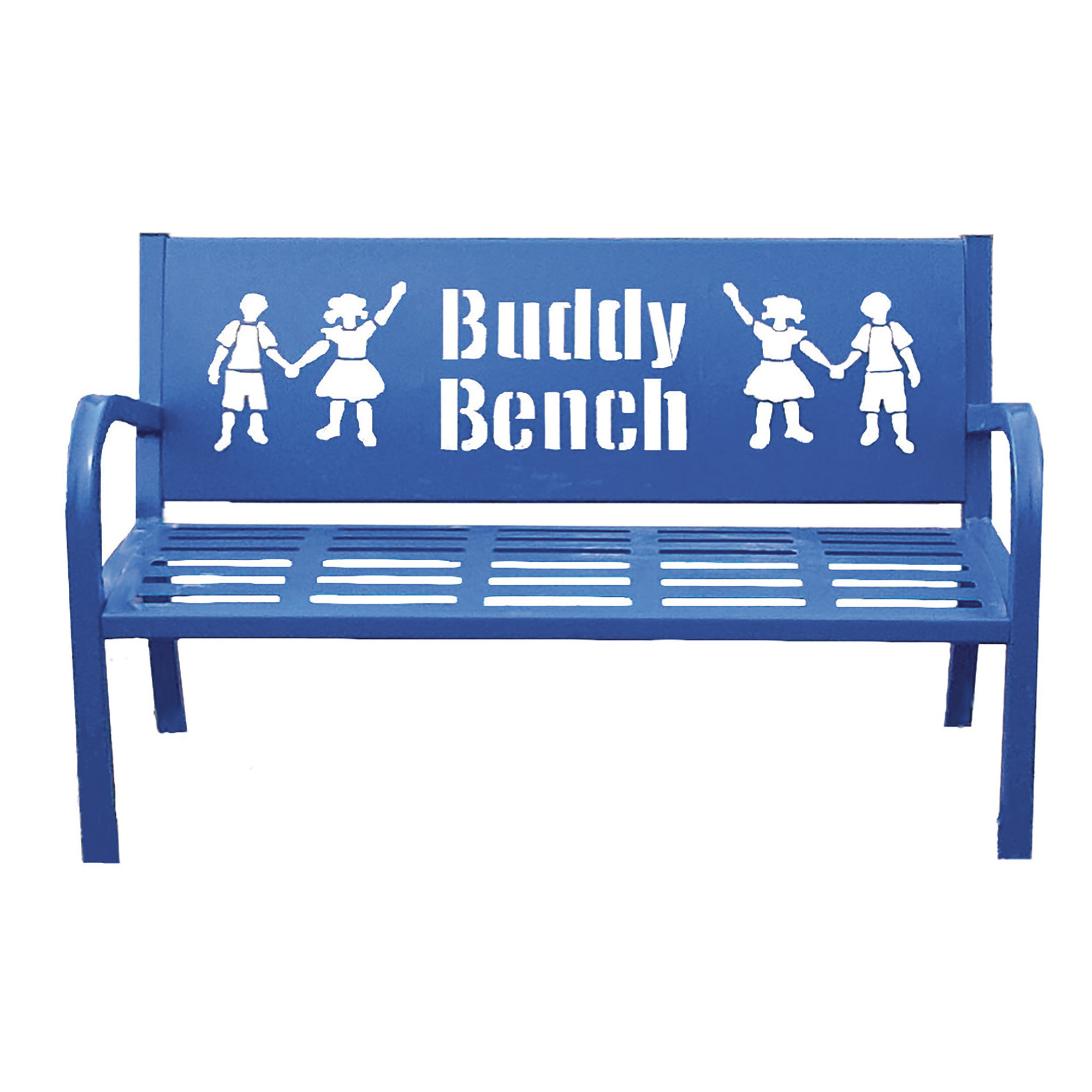 Paris Lasting Impressions 4ft.L Buddy Bench, Blue, Model# 460-343-8002 | Northern Tool