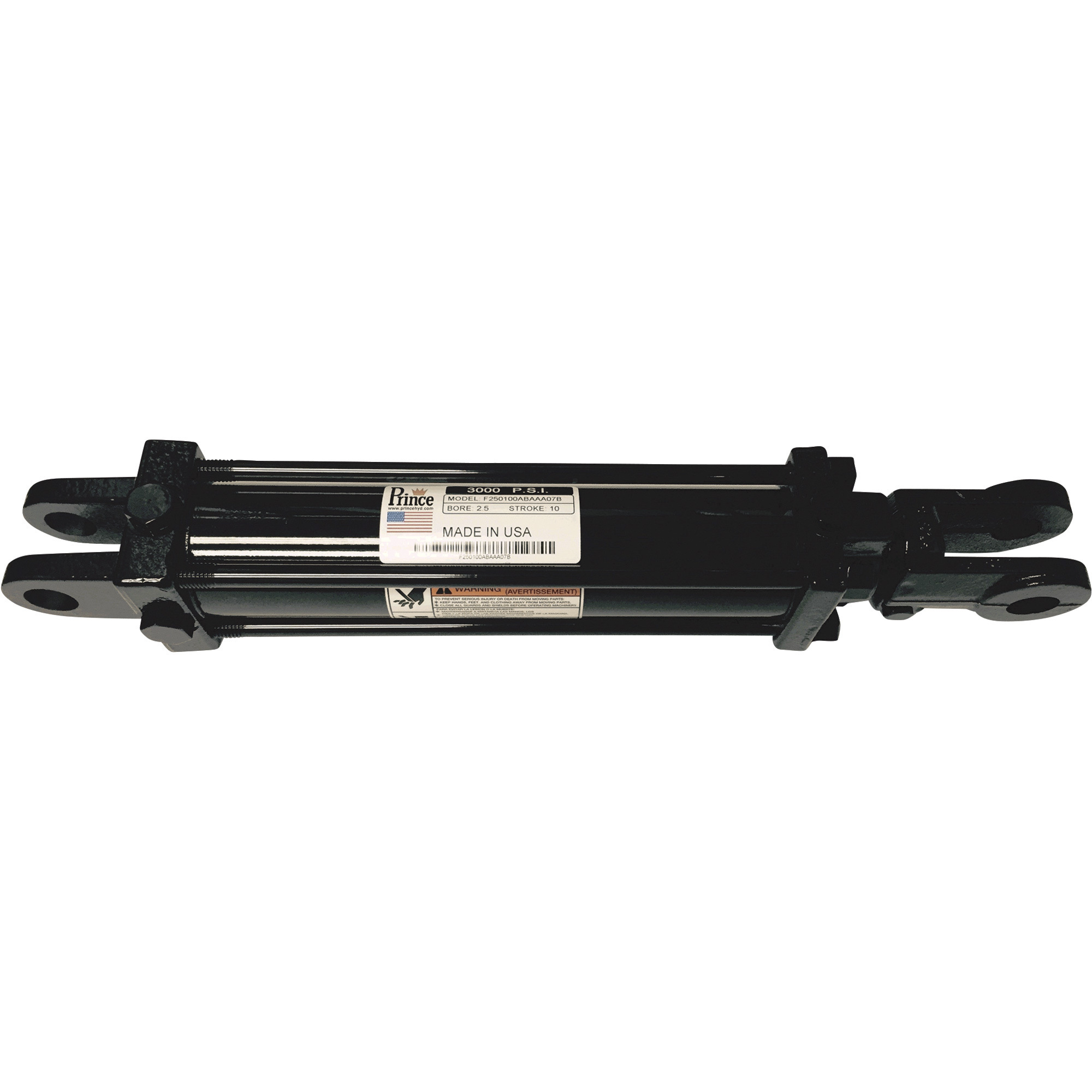 Prince Tie-Rod Hydraulic Cylinder — 3,000 PSI, 2in. Bore, 16in. Stroke ...