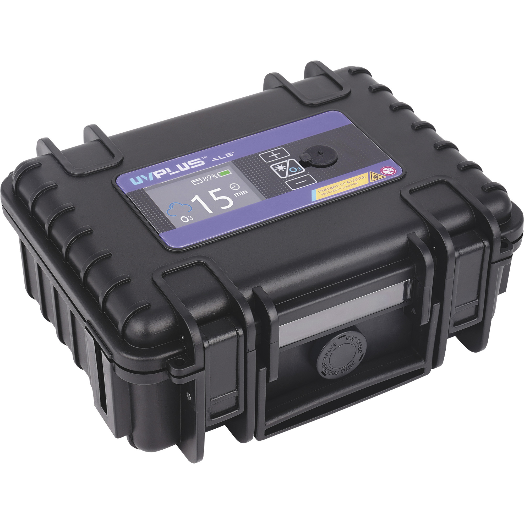 UVPLUS Intelligent UVC LED and Ozone Disinfection Box, 8.9in.L x 7.17in ...