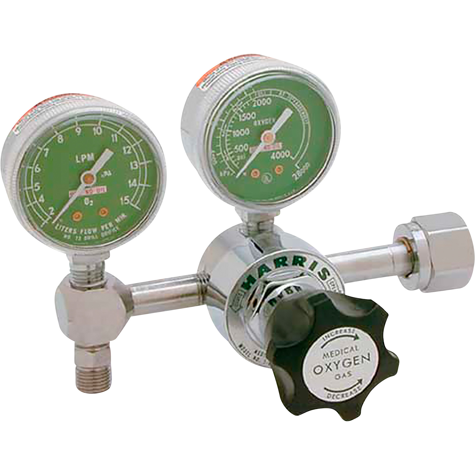 Harris Single-Stage HR 301PR Oxygen Metering Regulator, Small Size ...