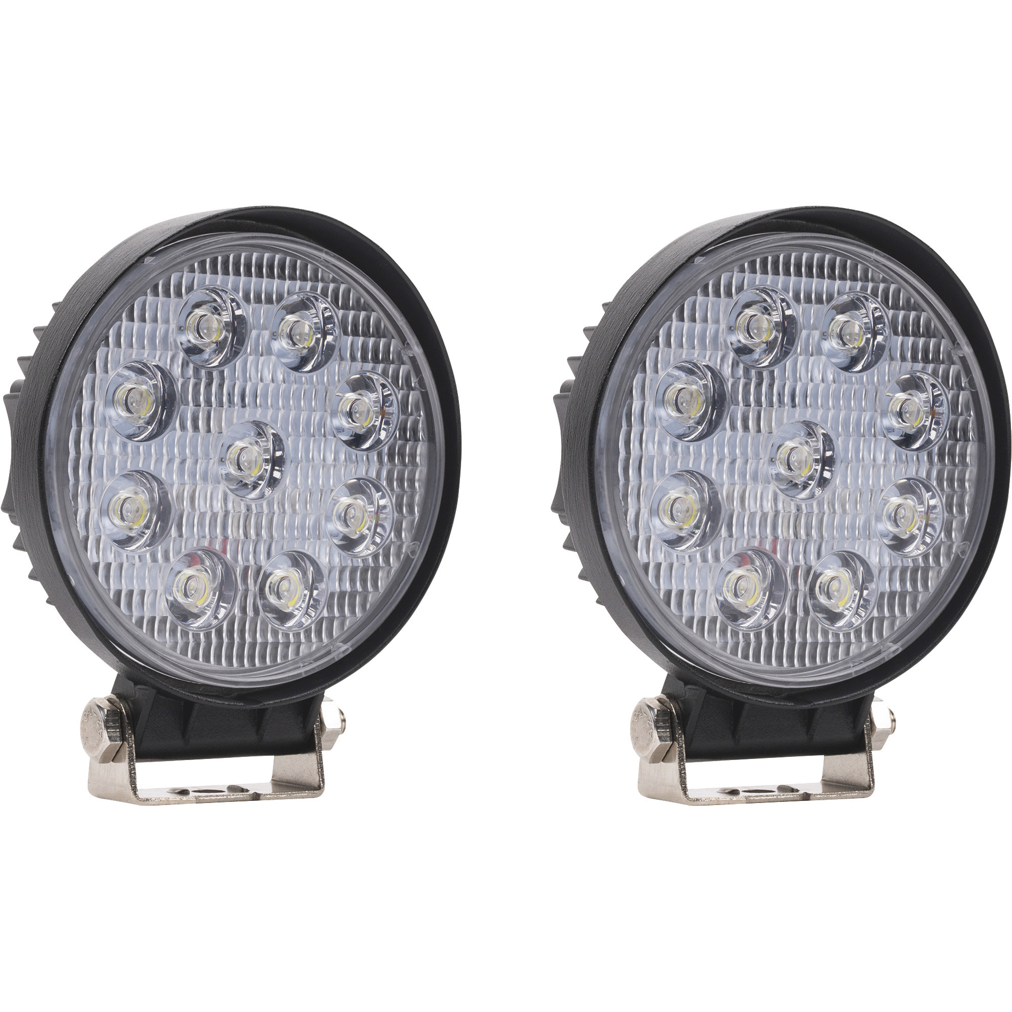 Blazer 12 Volt LED Work Flood Lights — 2-Pack, Round, Model# CWL504TW ...
