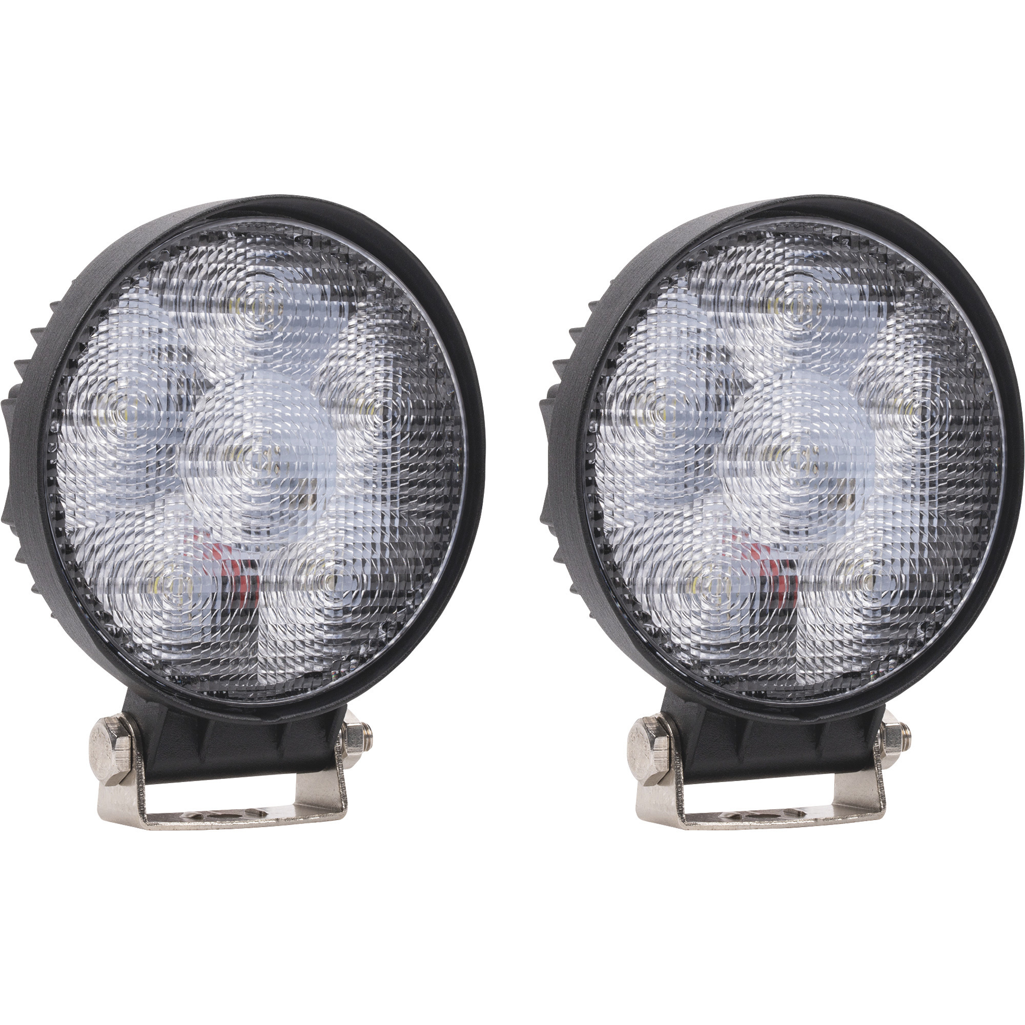 Blazer 12 Volt LED Work Flood Light Set, 2-Pack, 4in. Round, White ...