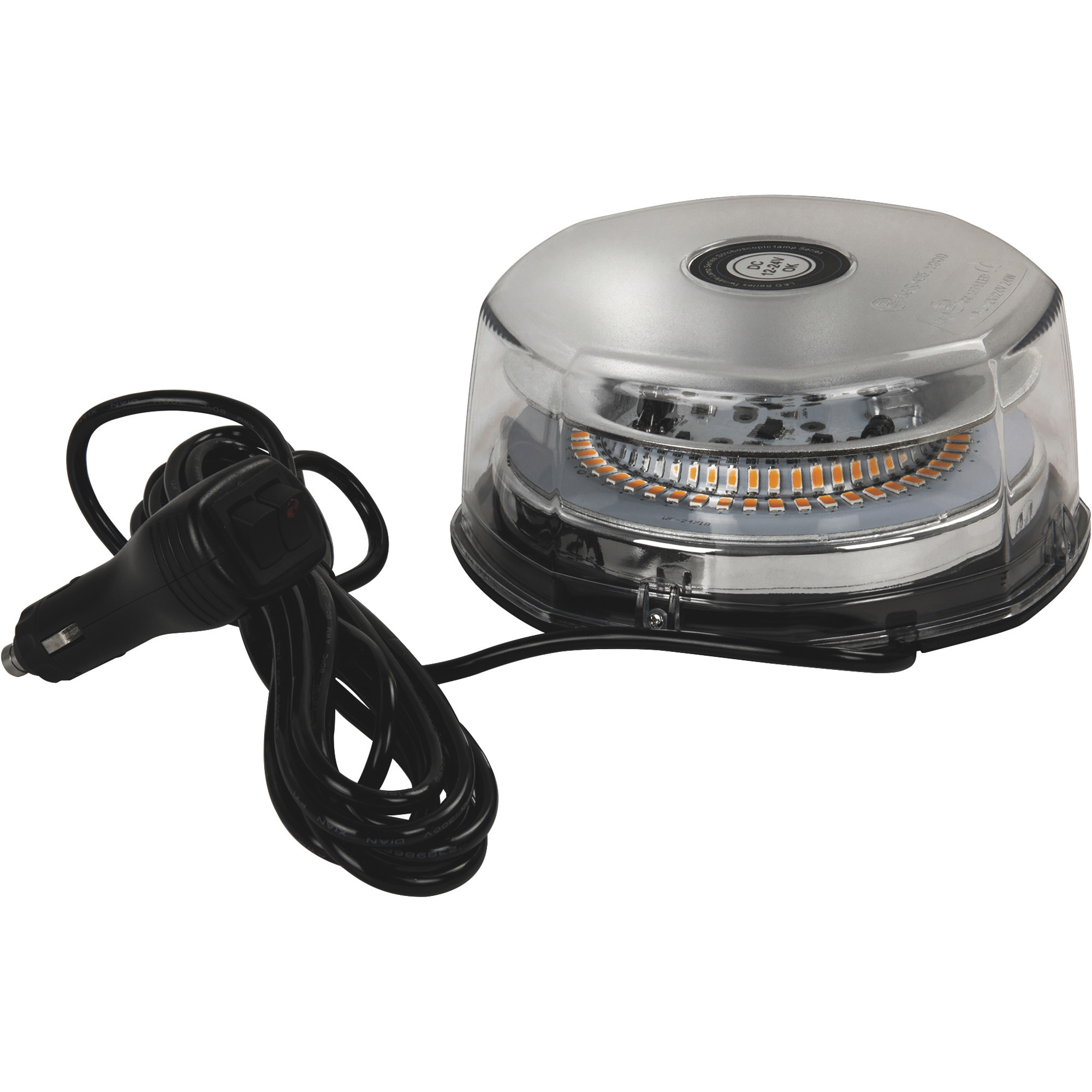 Blazer LED Low-Profile Class 1 Warning Light, 12V, Clear Lens/Amber ...