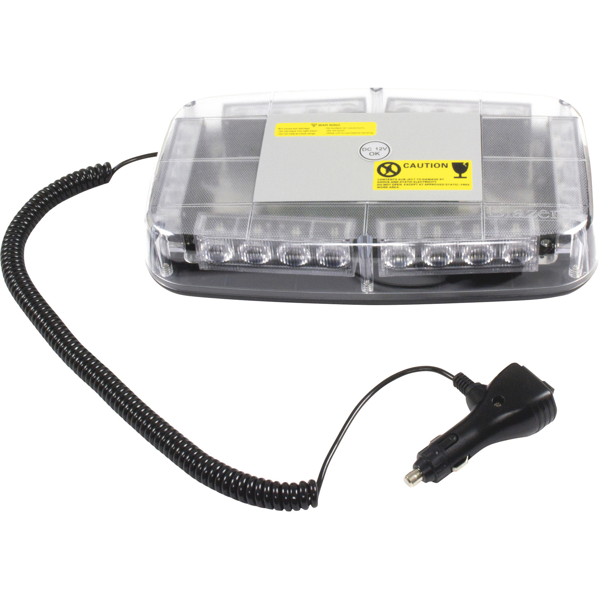 Blazer 12V LED Low-Profile Warning Light Bar, 11in., White/Amber ...