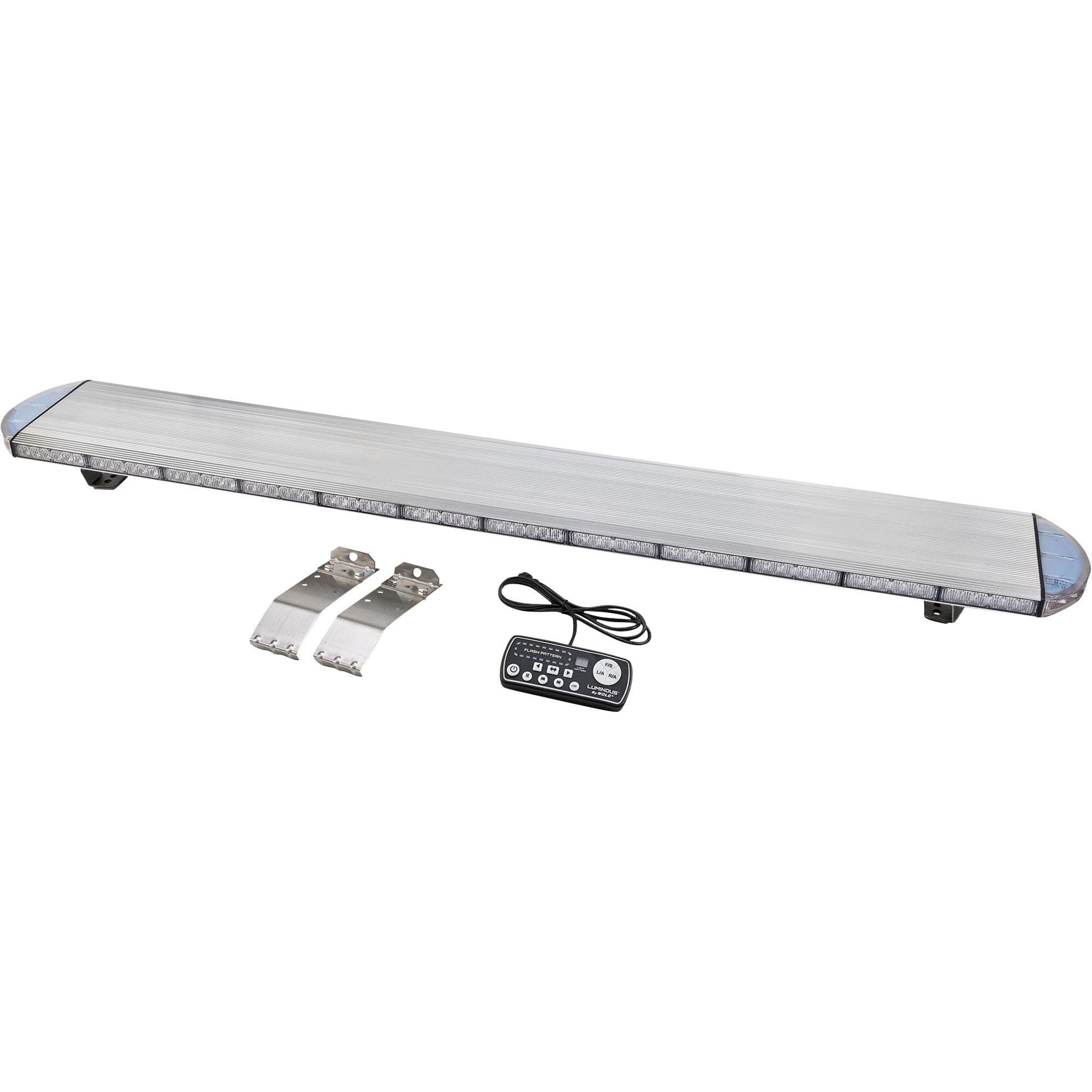 WOLO Luminous LED Linear Light Bar, 57in.L, Amber LEDs/Clear Lens, 150 ...