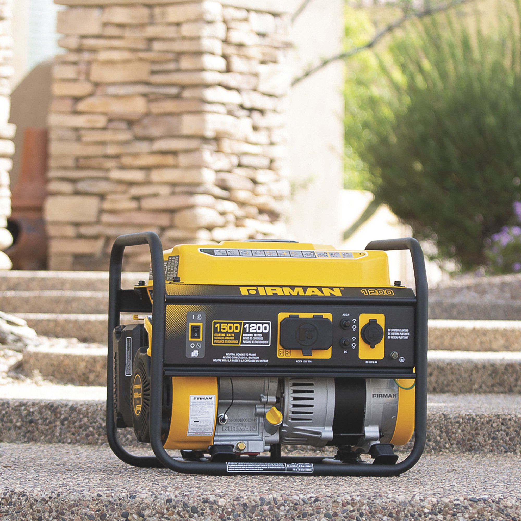 Firman Portable Generator — 1500 Surge Watts, 1200 Rated Watts, Model ...