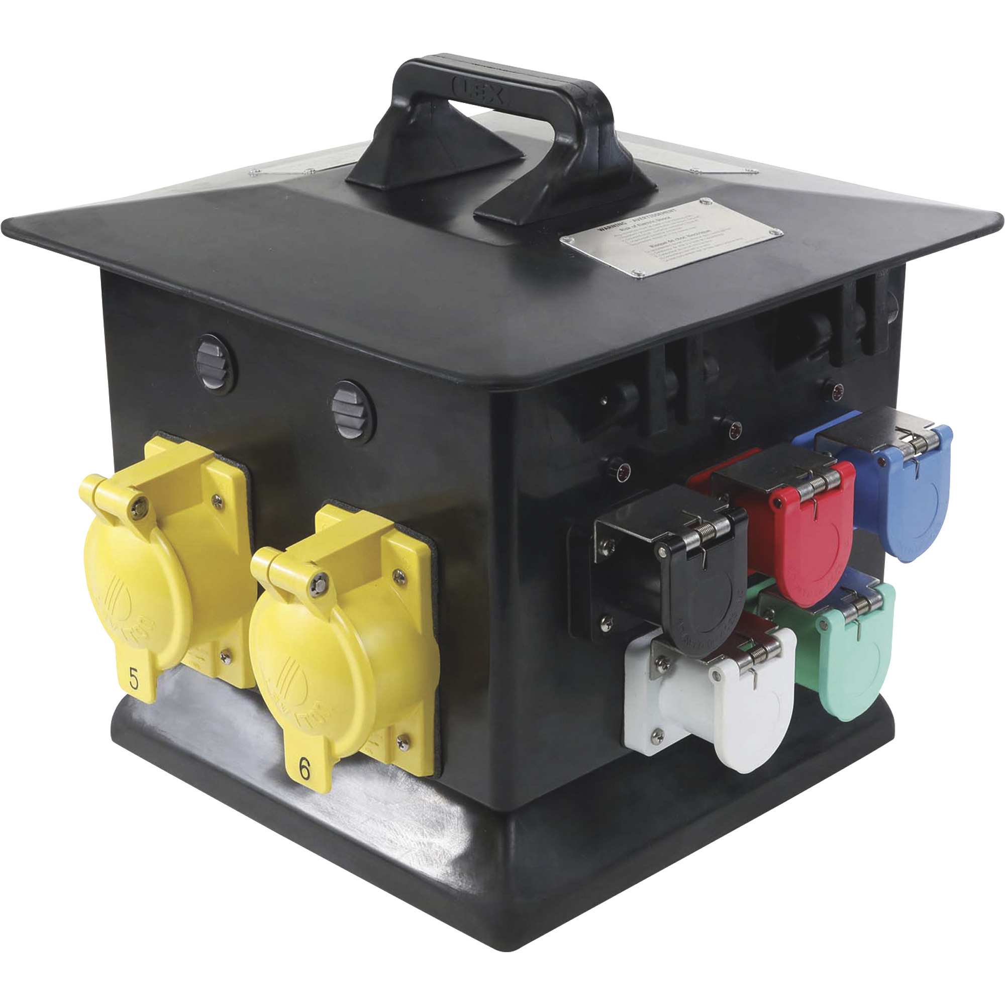 CEP Portable Power Box w/GFCI — 30 Amps, 125/250 Volts, 8 Outlets ...