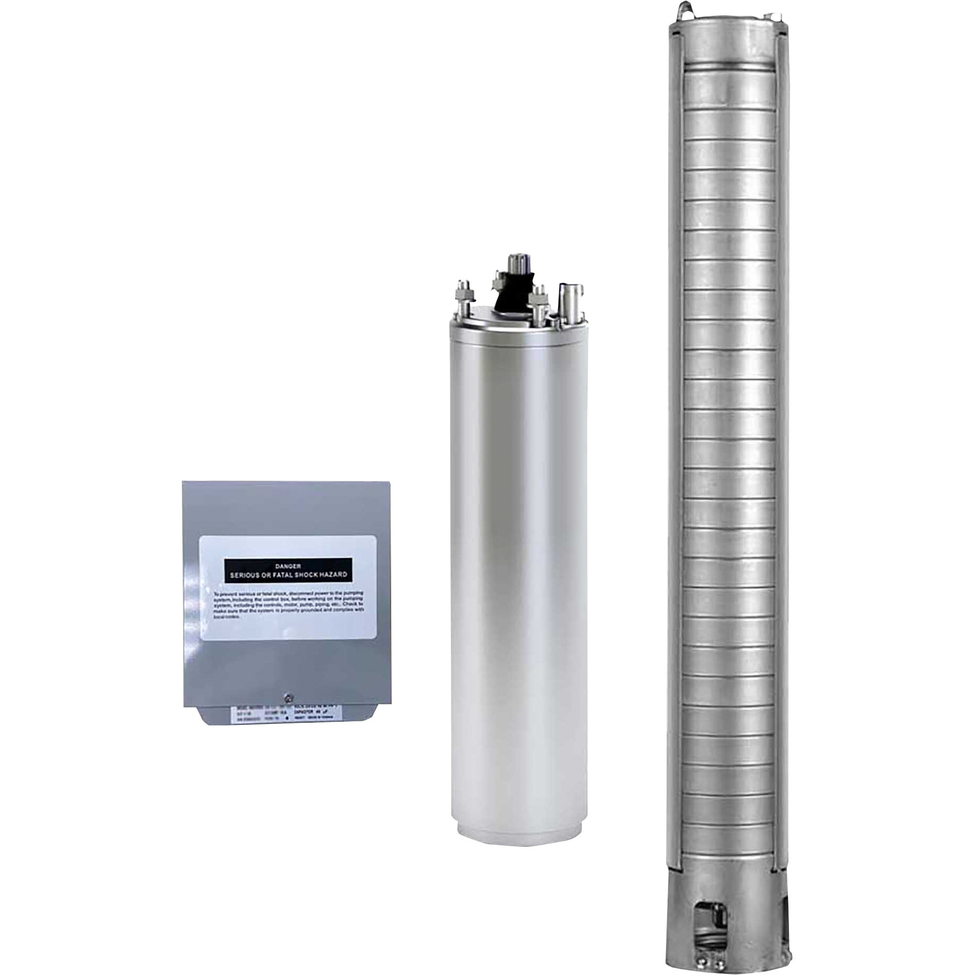 GOL Pumps 3-Wire Submersible 4in. Deep Well Pump, 5520 GPH, 3 HP, Model ...