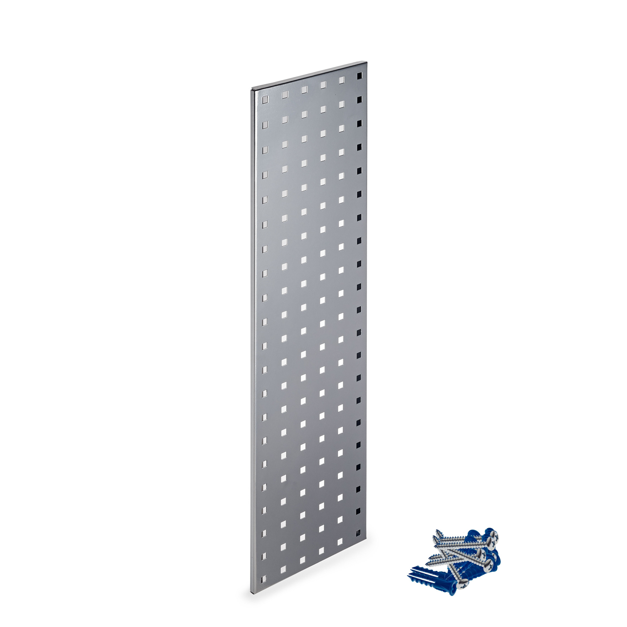 Triton Products LocBoard Steel Pegboard Strip, 31.5in.L x 9in.W, Silver ...