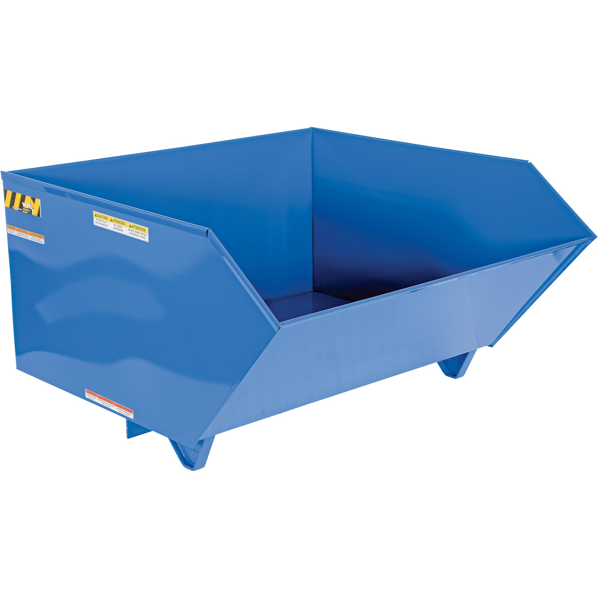 Vestil Self-Dumping Steel Hopper, Low Profile, 90°, 4000-lb. Capacity ...