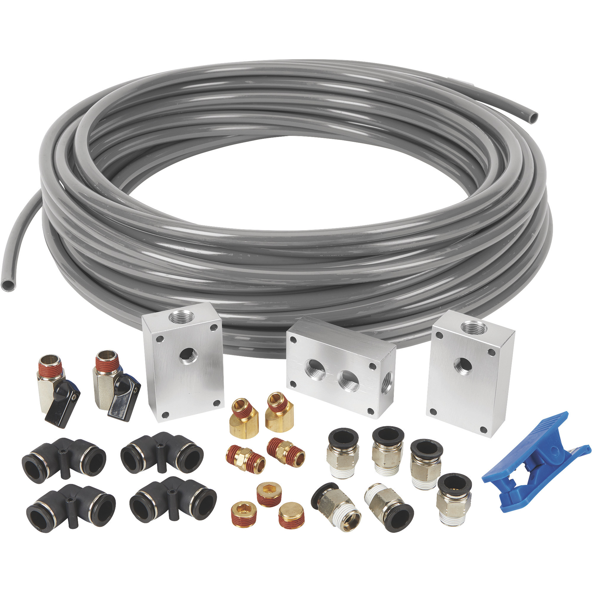 Klutch 1/2in., 100ft. Master Kit Compressed Air Piping System ...