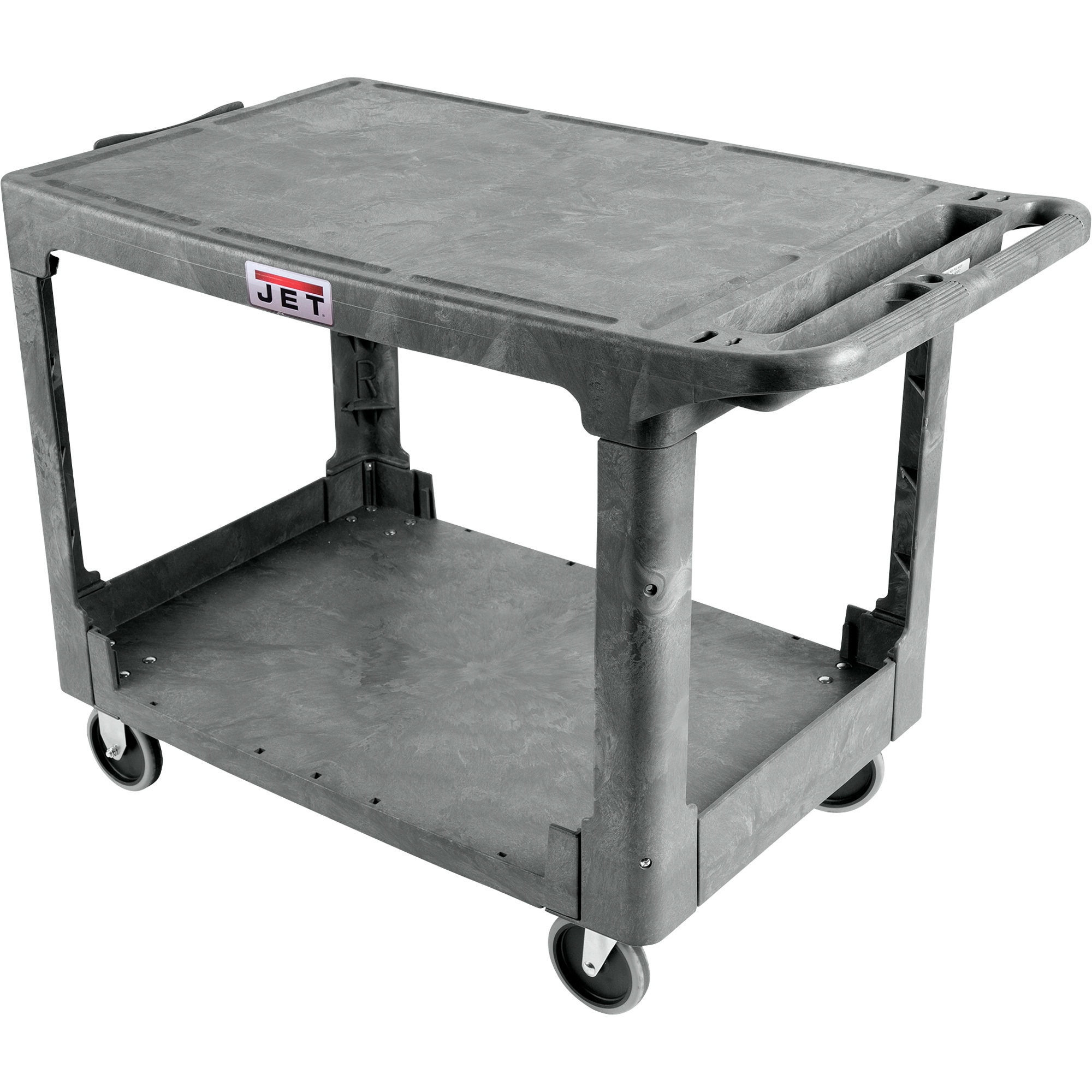 WEN, Two-Tray Double Decker Service and Utility Cart, Total Capacity ...