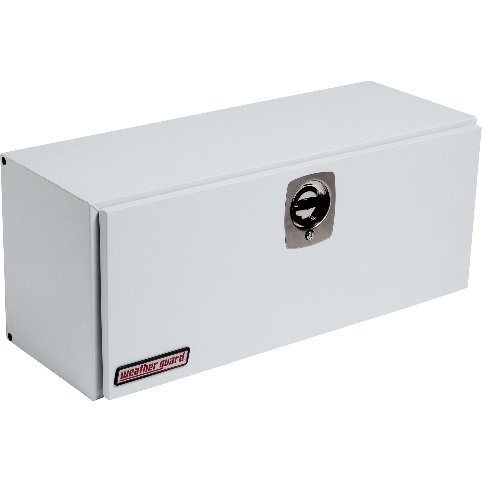 Weather Guard Super-Side Side-Mount Truck Tool Box — Steel, Brite White ...