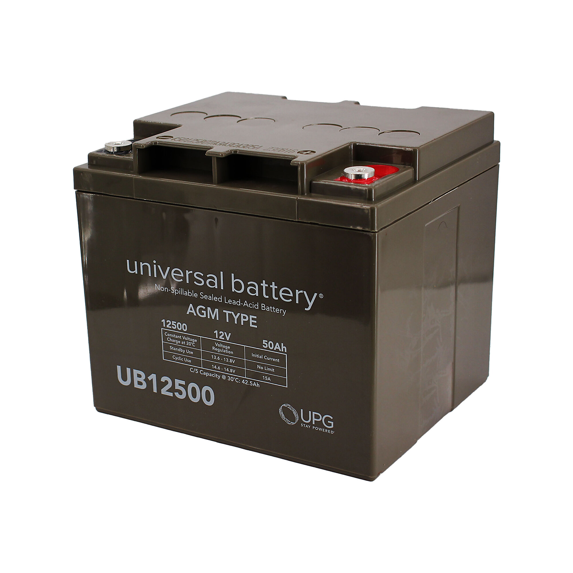 UPG Universal Sealed Lead-Acid Battery, AGM-type, 12V, 5 Amps, Model ...
