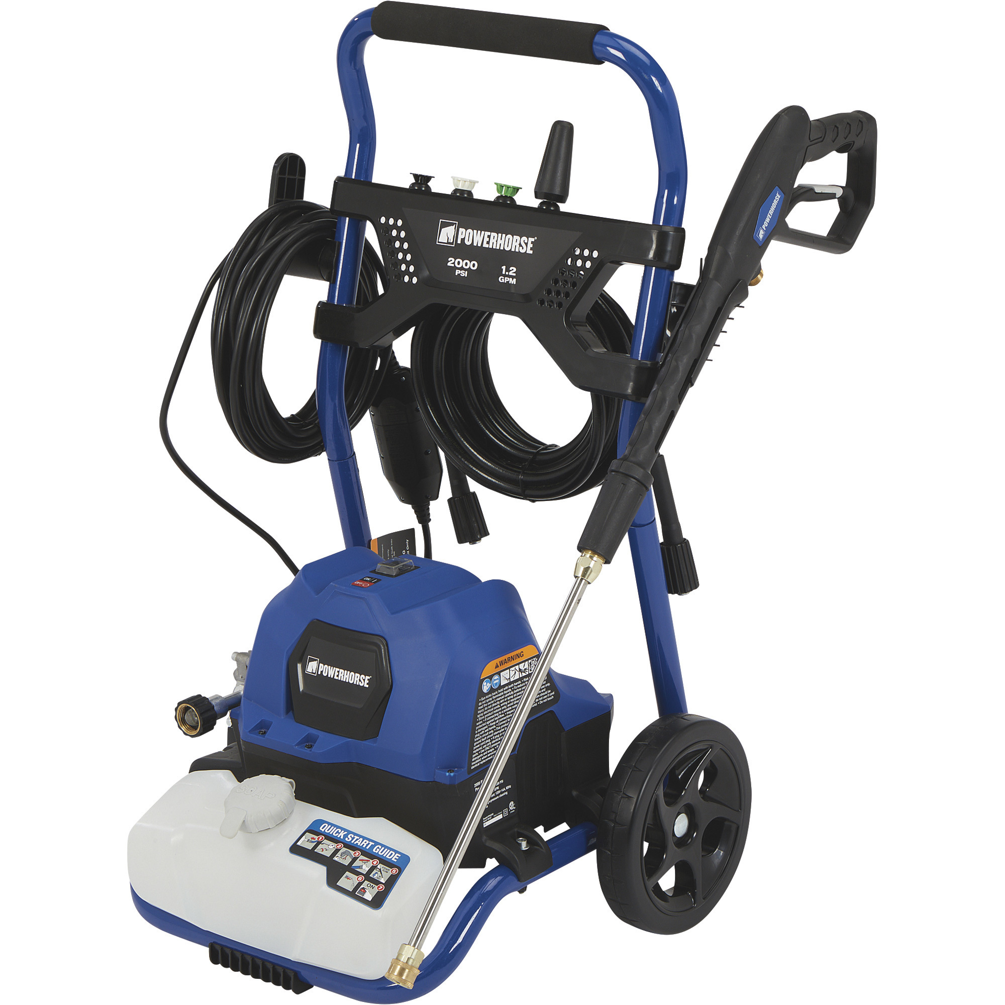 Powerhorse Electric Cold Water Pressure Washer, 2000 PSI, 1.2 GPM ...