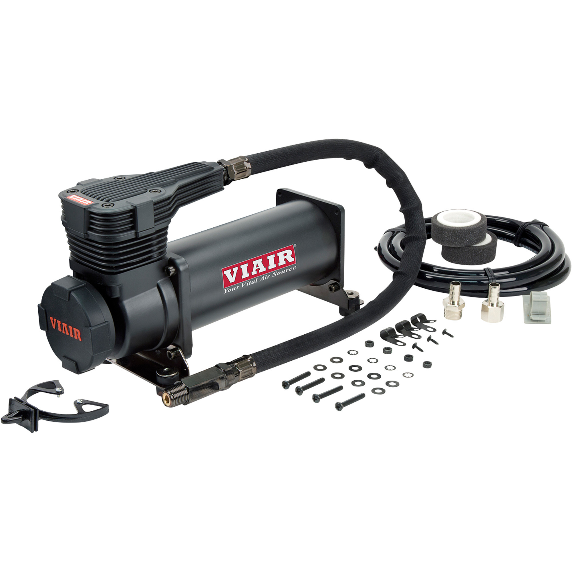 Viair 485C 12 Volt Tire Inflator Air Compressor — 200 Max. PSI, Stealth ...