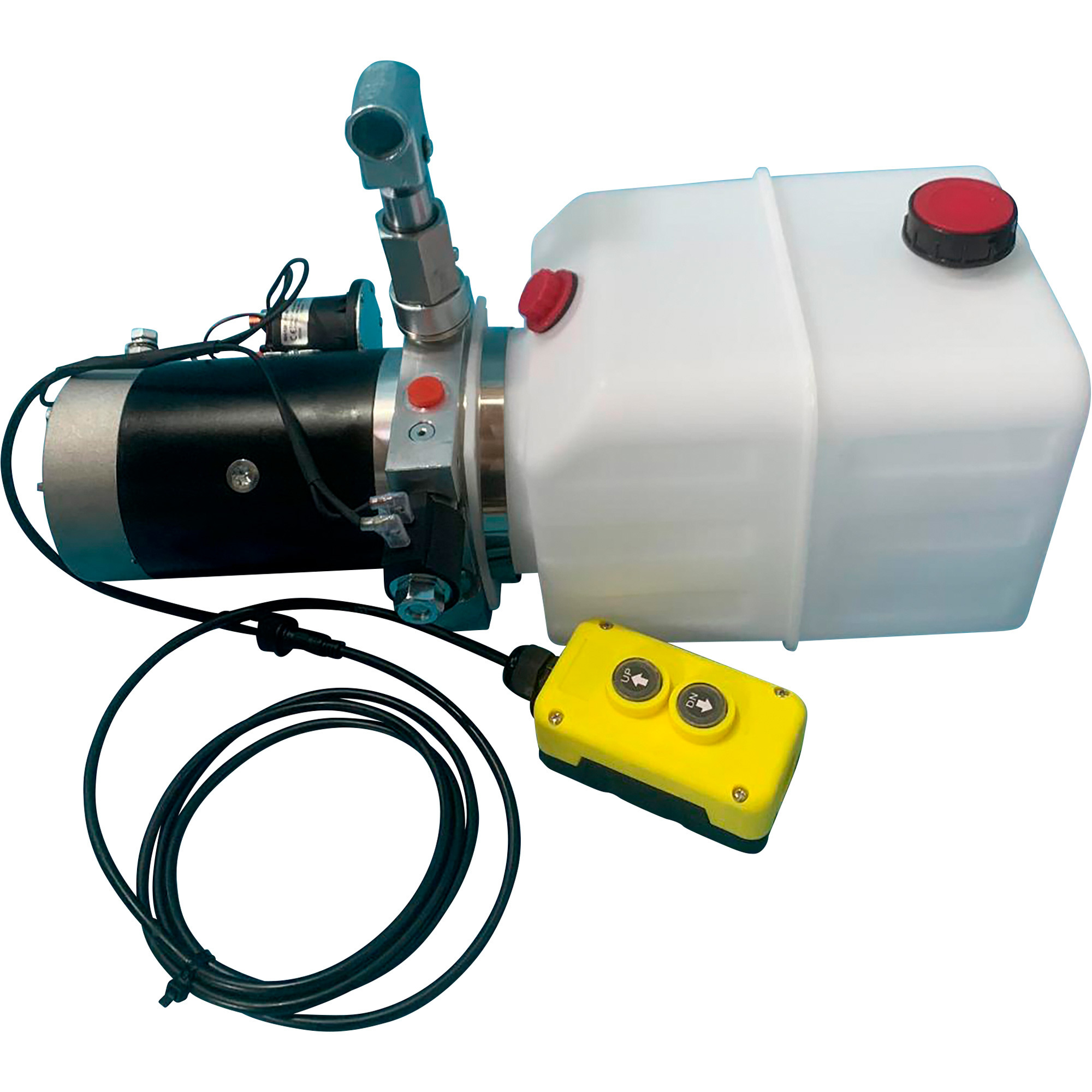 NorTrac 12 Volt DC Power Unit with Emergency Hand Pump — Single Acting ...