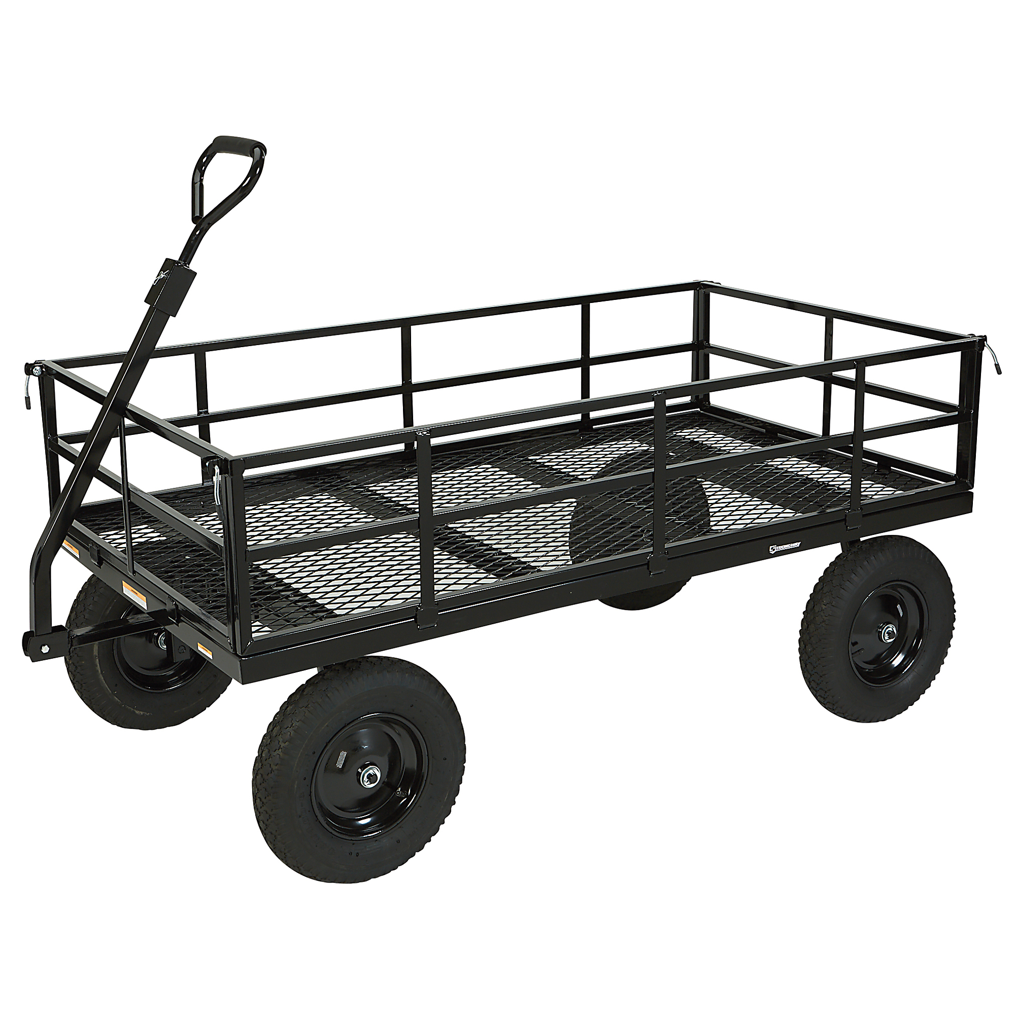 Strongway Steel Utility Cart, 1500-Lb., 12 Cu. Ft. Capacity, 52in.L x ...