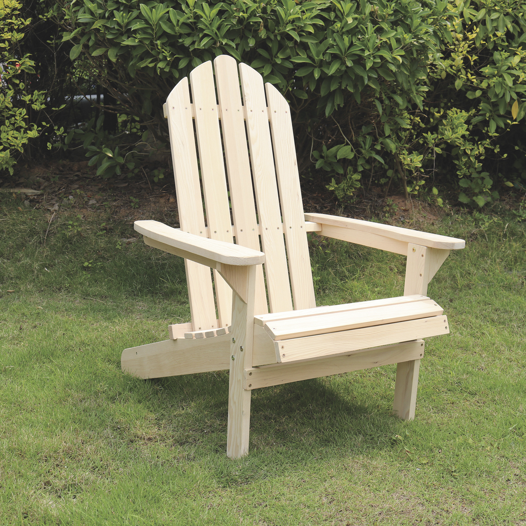 northbeam Classic Adirondack Chair Kit, Pair, Natural Wood, Model ...