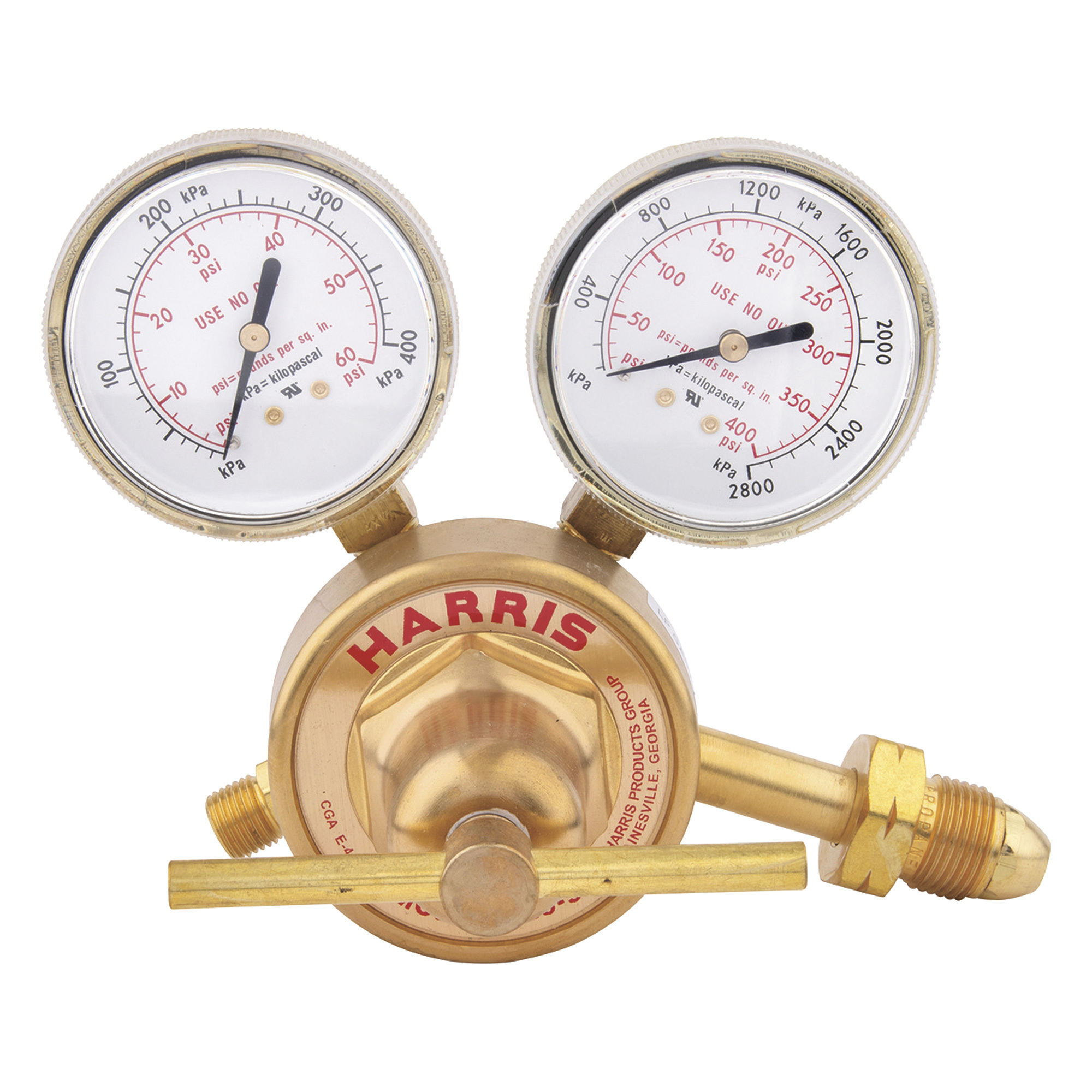 Harris Premium Single-Stage Industrial Regulator — Acetylene, 300RZ PSI ...