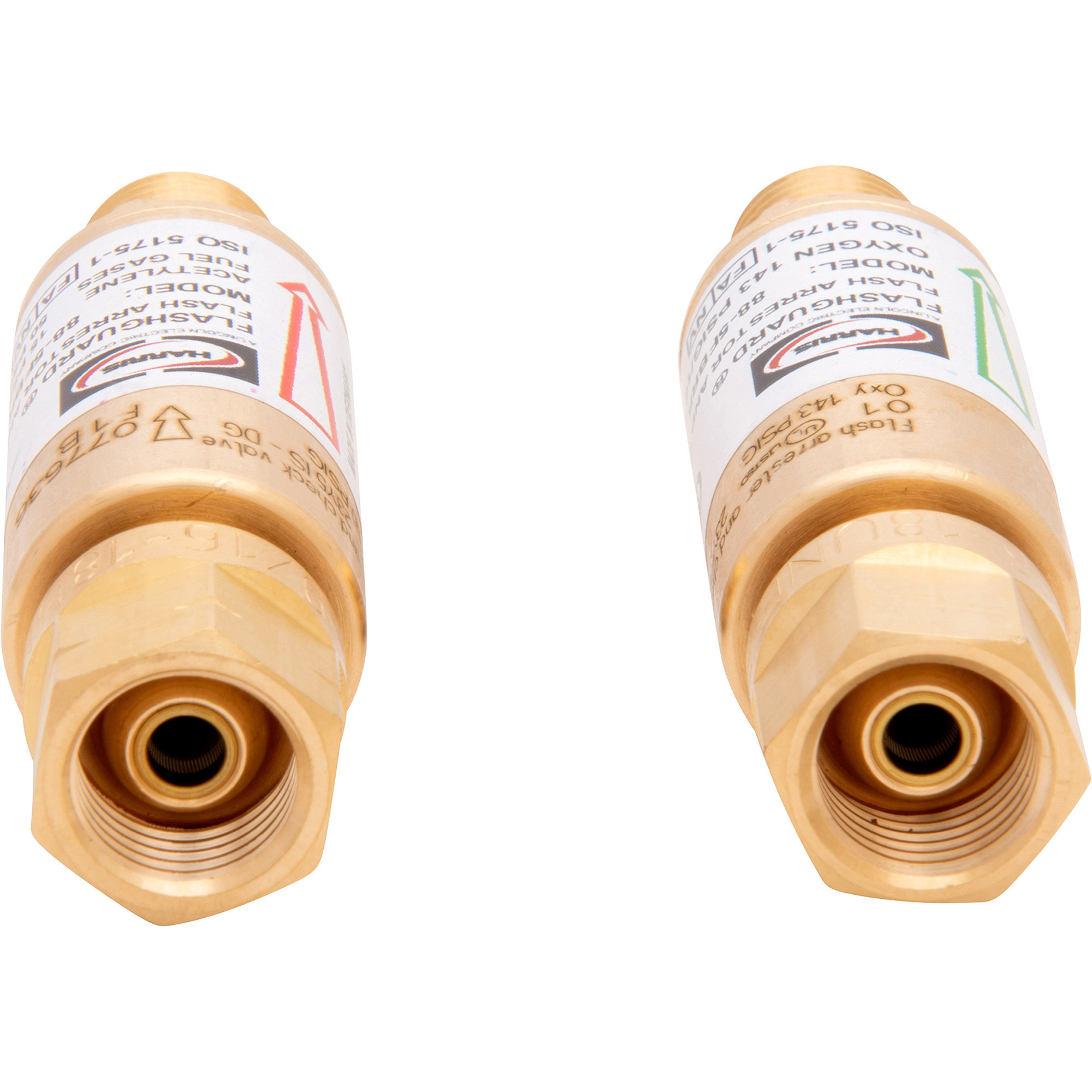 Hobart Acetylene Regulator — CGA-510 Connection, Dual PSI/kPA Scales ...