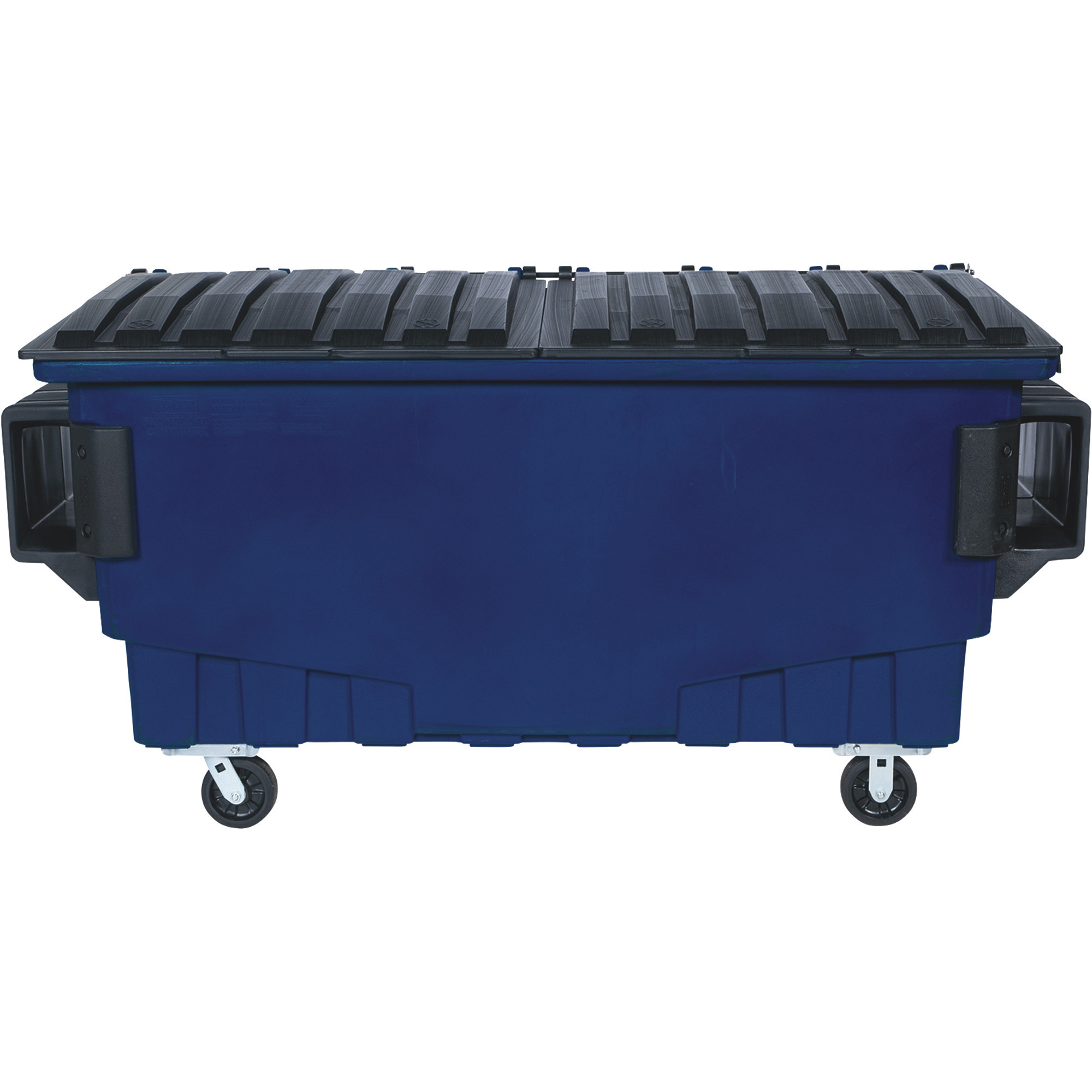 Toter Front Load Container Dumpster — Dark Blue, 1 Cu. Yd., 750-Lb ...