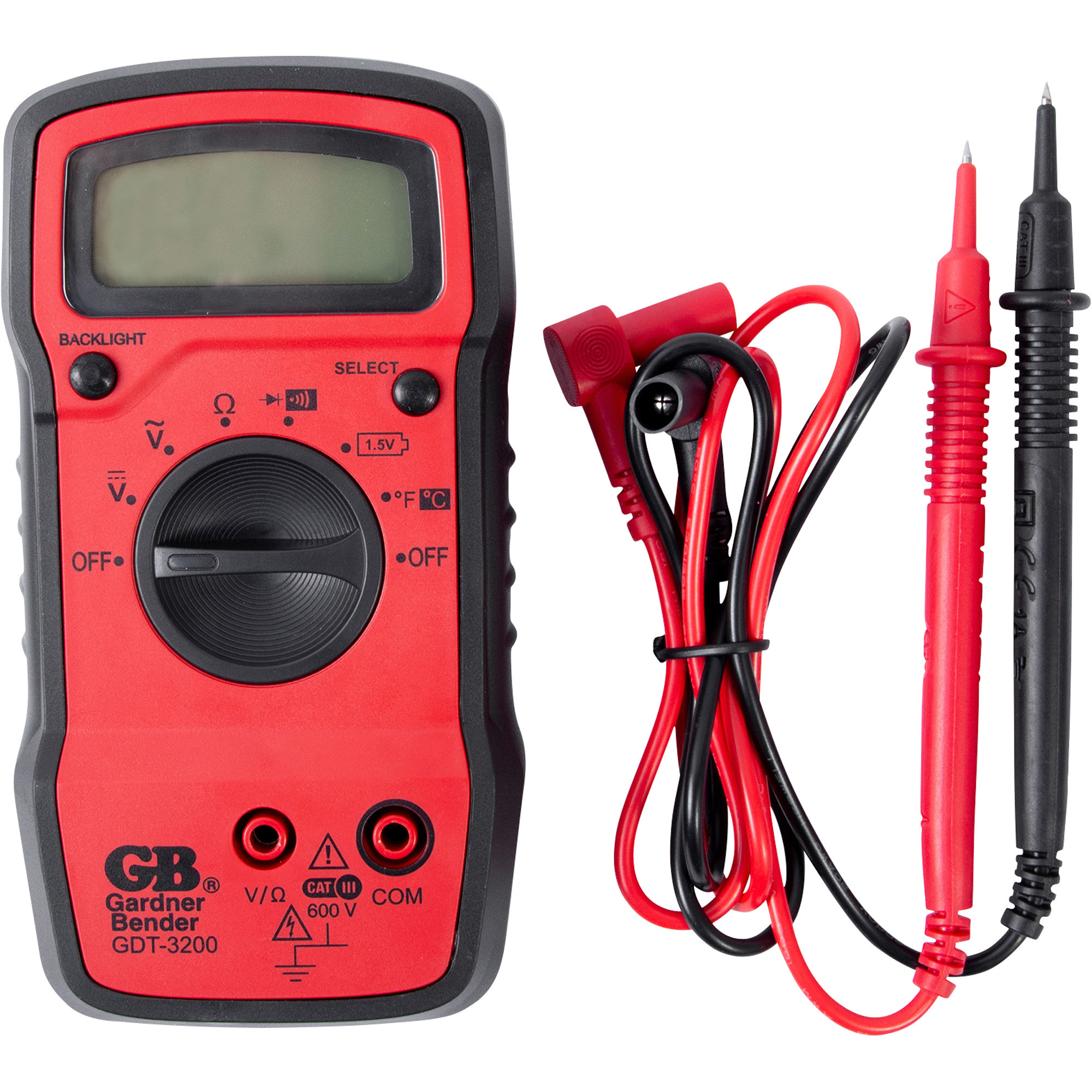 Gardner Bender Autoranging Digital Multimeter, 7 Functions, Model# GDT ...