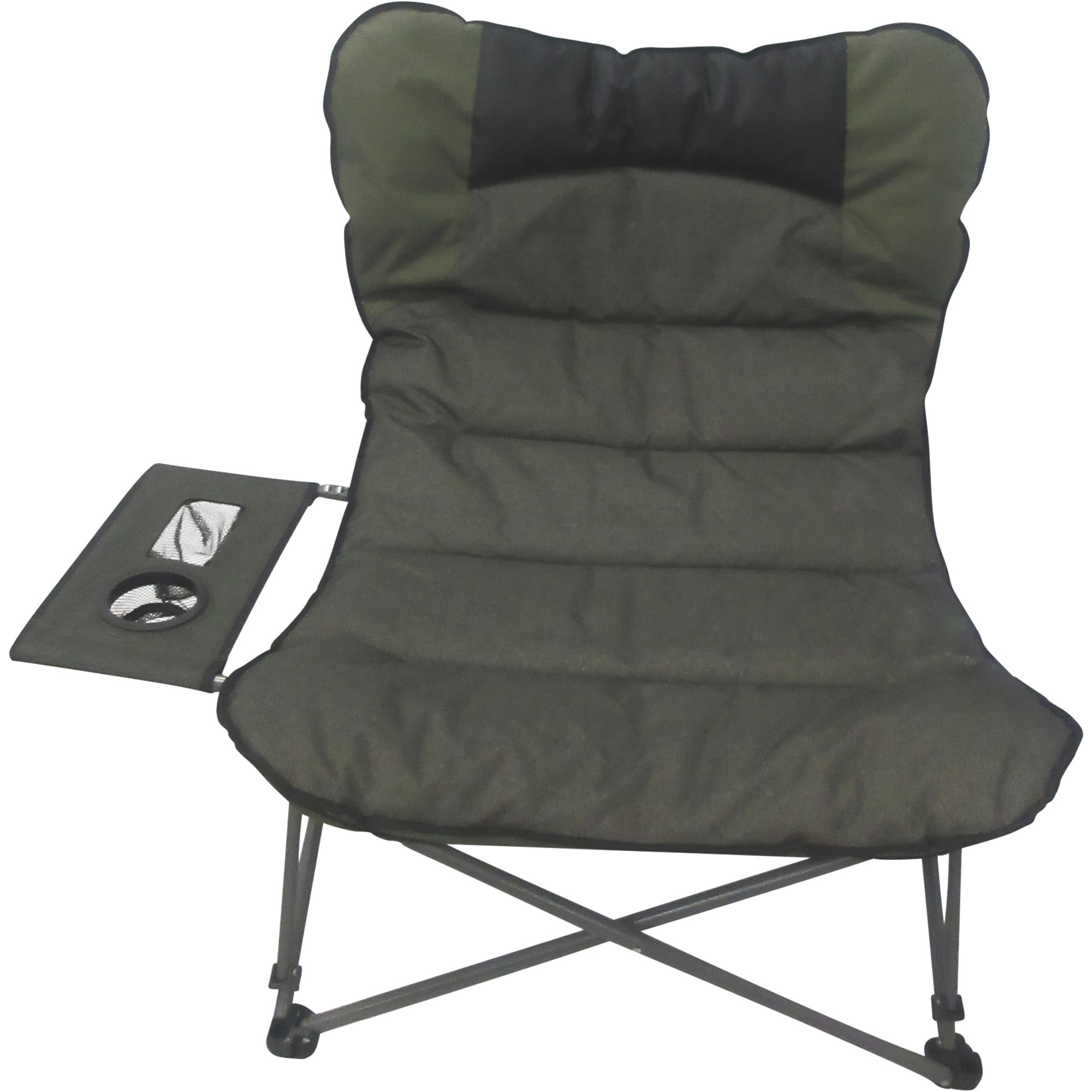 Timber Ridge Oversized Relax Chair with Side Table Carry Bag — Green ...