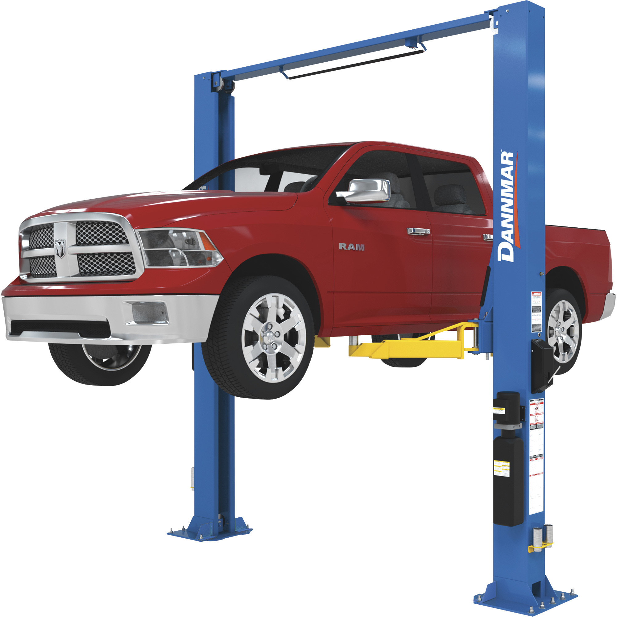 Dannmar 2-Post Heavy-Duty Symmetric Electric/Hydraulic Vehicle Lift ...