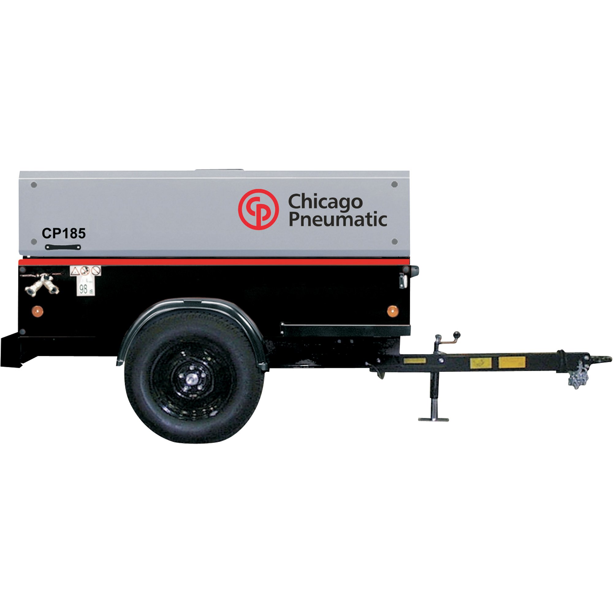 Chicago Pneumatic Portable Air Compressor — 185 CFM @ 100 PSI, Model ...