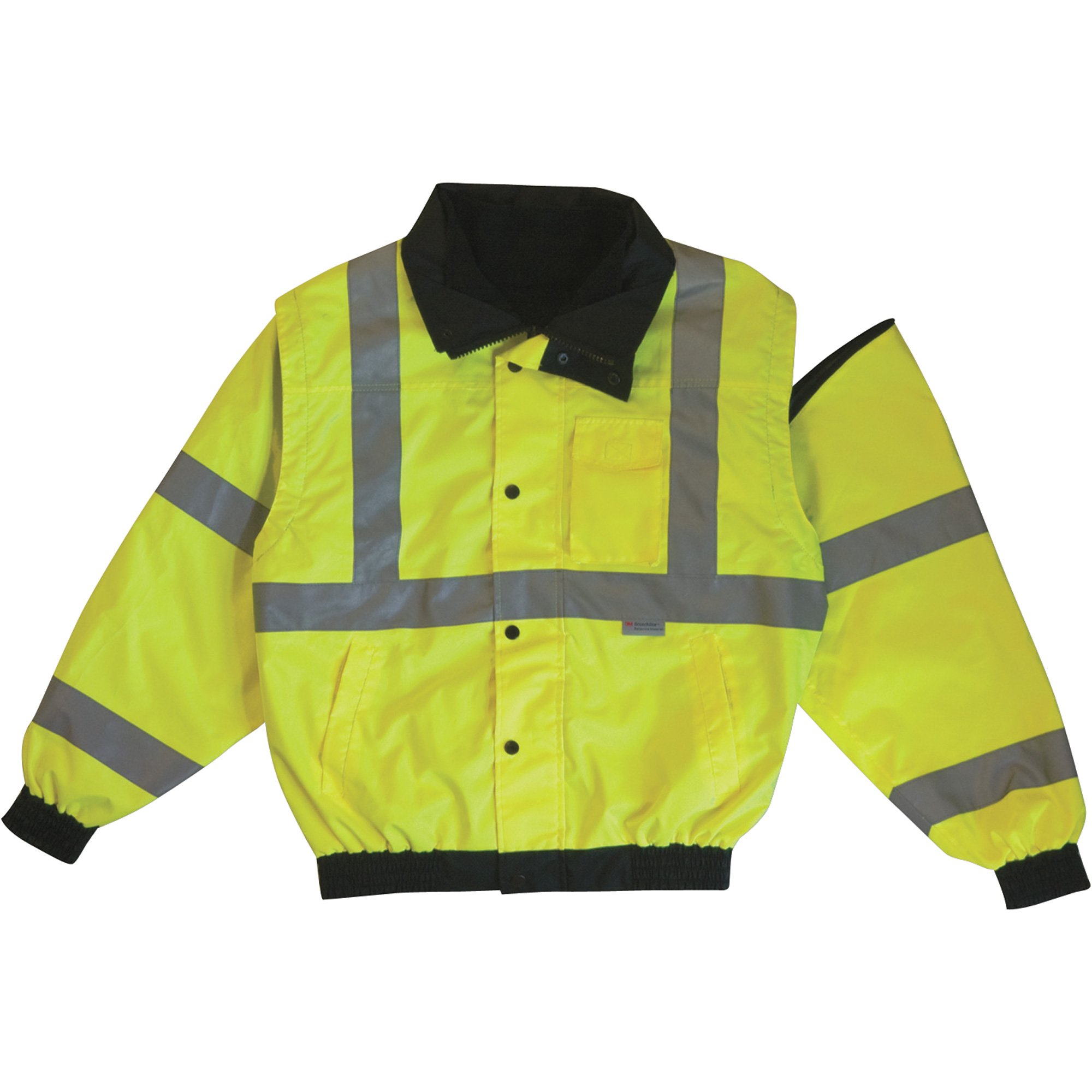 Xtreme Visibility High-Visibility 5-in-1 Safety Bomber Jacket, Model ...