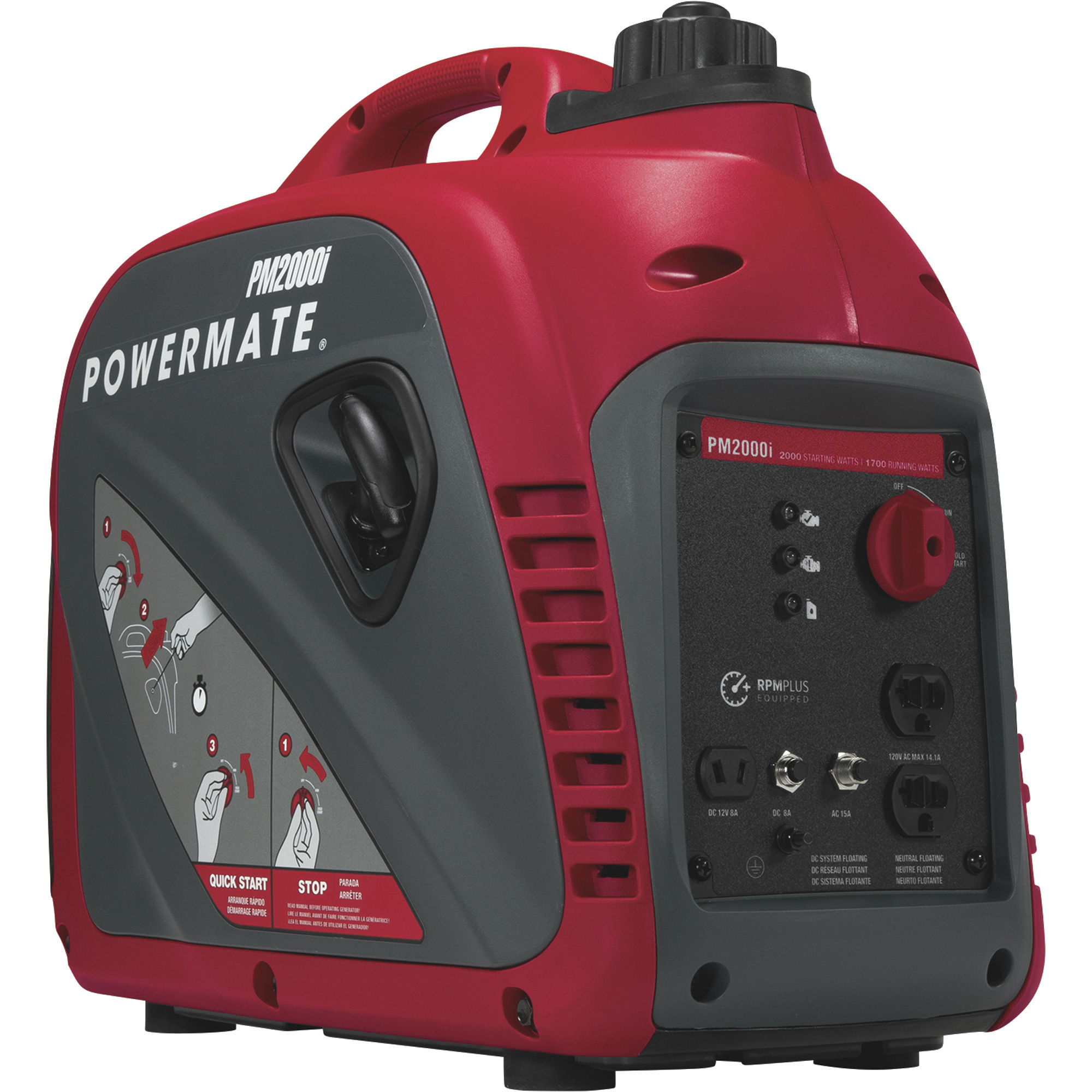 GENMAX, Portable Inverter Generator, 10500w Tri-Fuel, Surge Watts 10500 ...