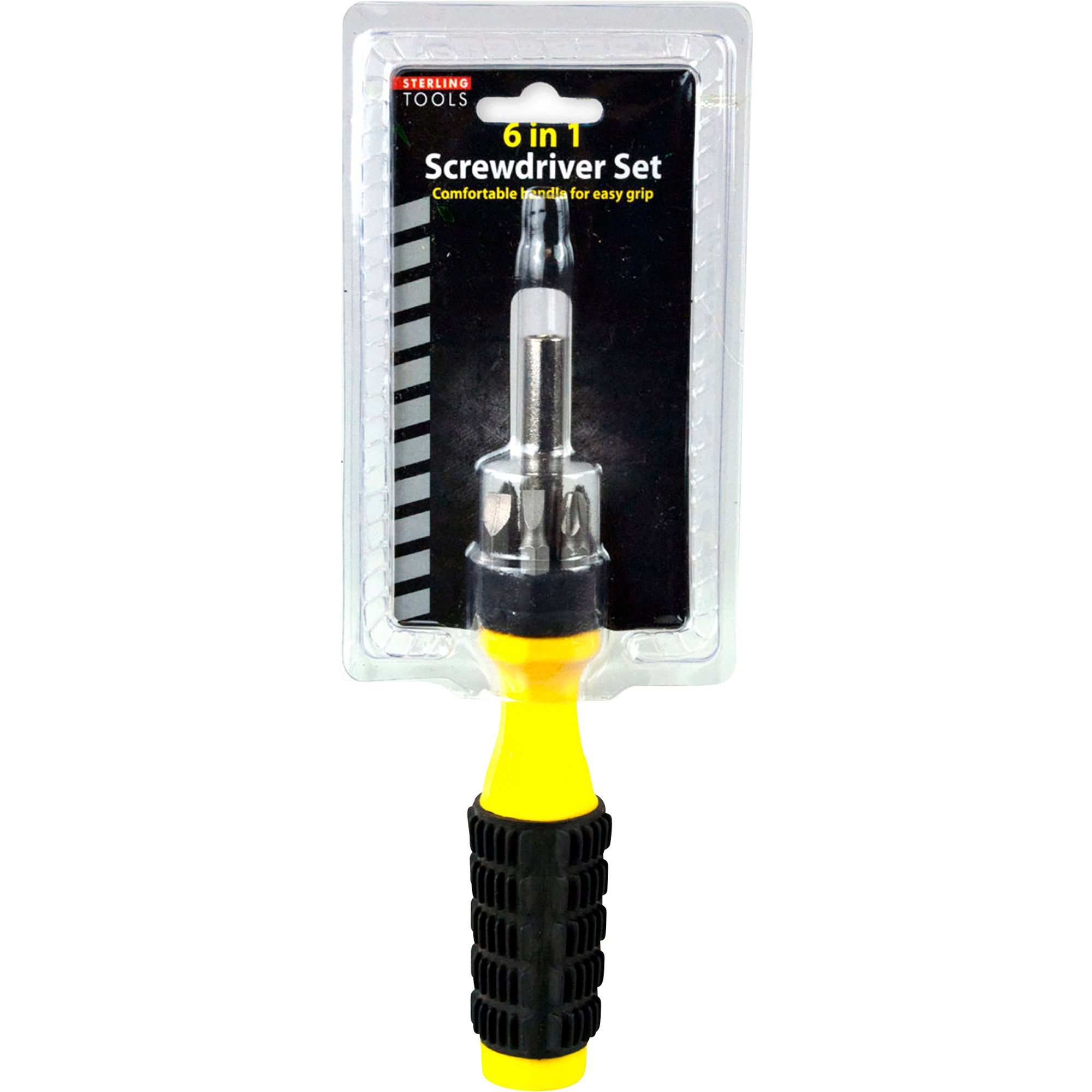 6-in-1 Screwdriver Set, Includes 4 Phillips Tips and 2 Flat Head Tips ...