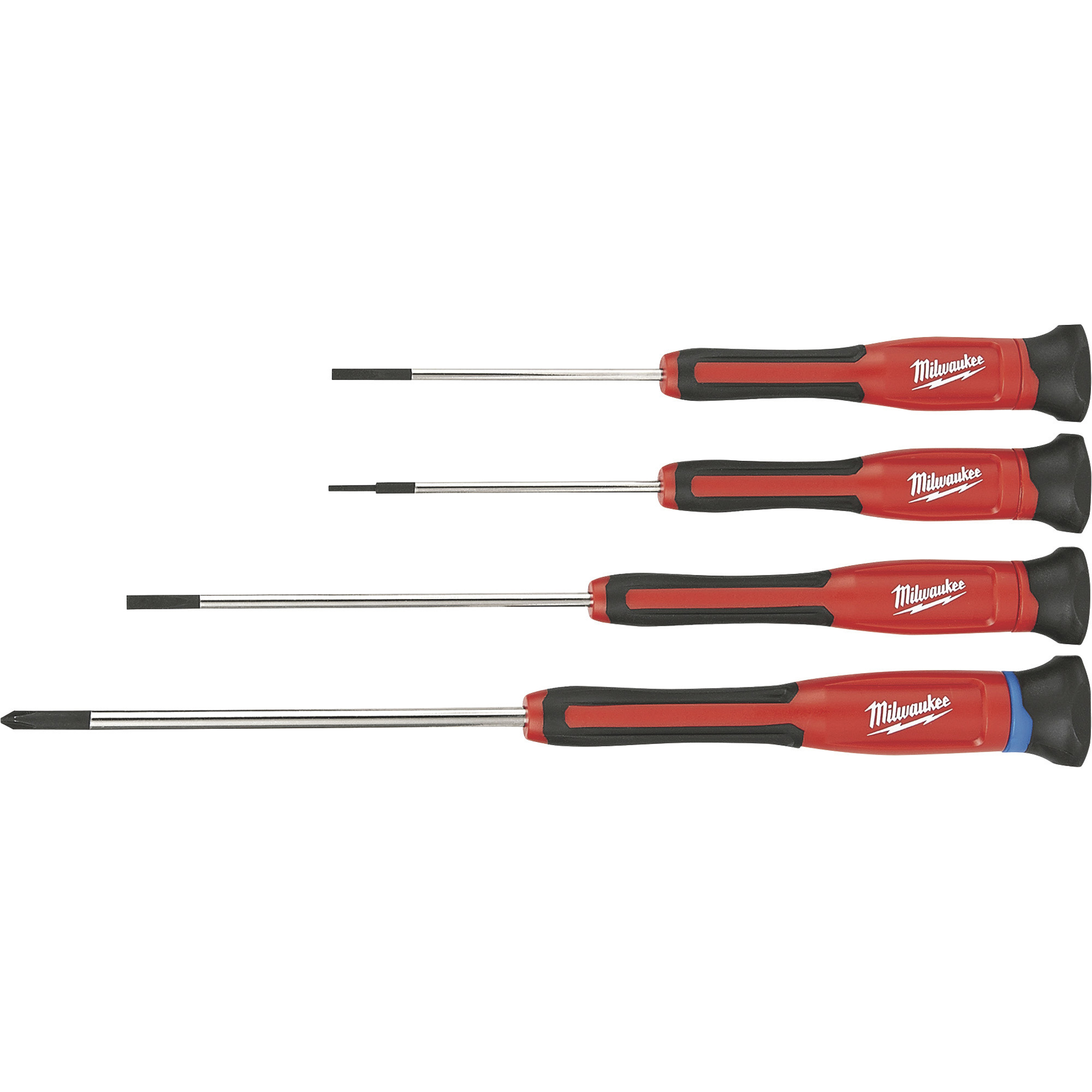 Milwaukee Precision Screwdriver Set, 4-Pc., Model# 48-22-2604 ...
