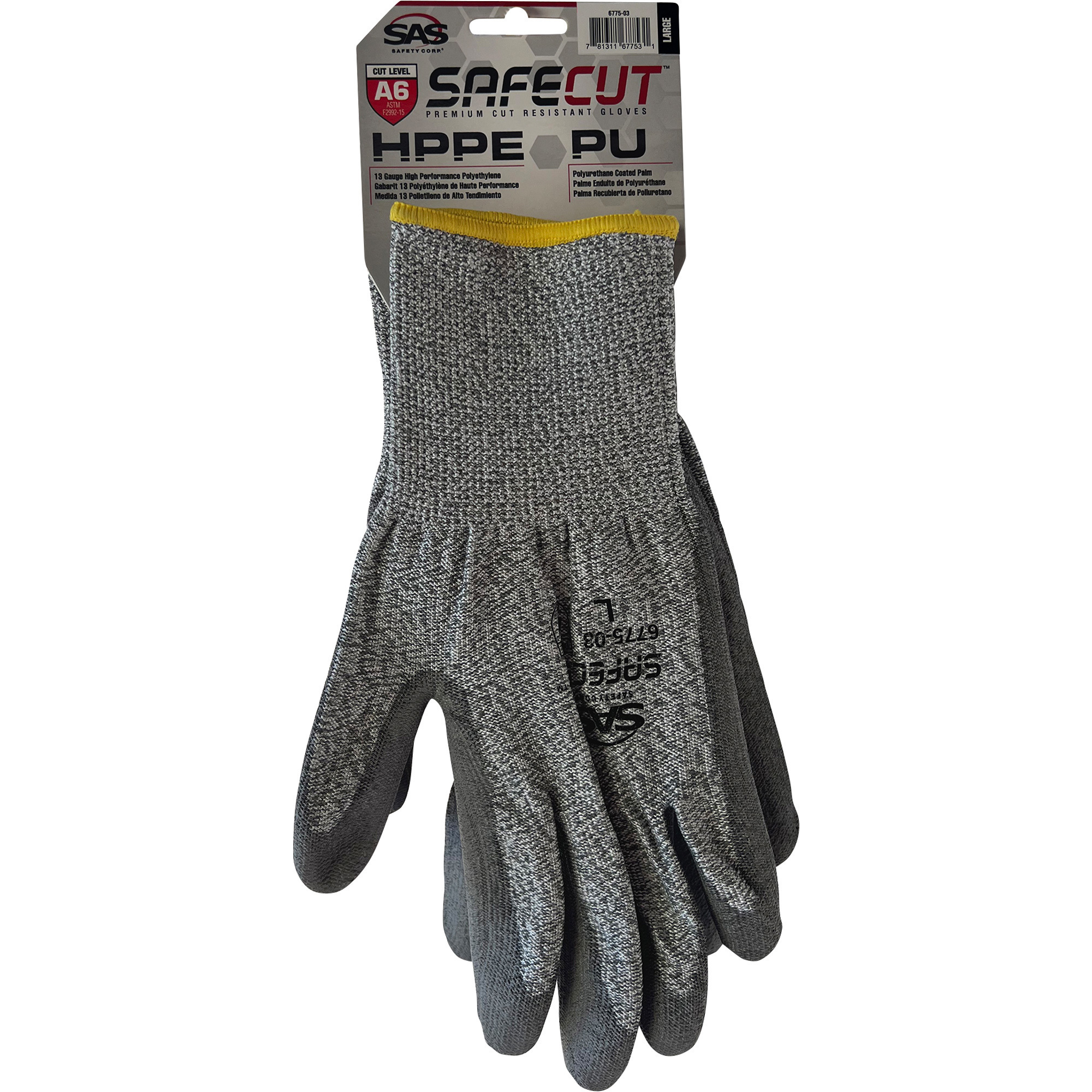 SafeCut Level A6 Cut-Resistant Gloves, XL, Model# 6775-04 | Northern Tool