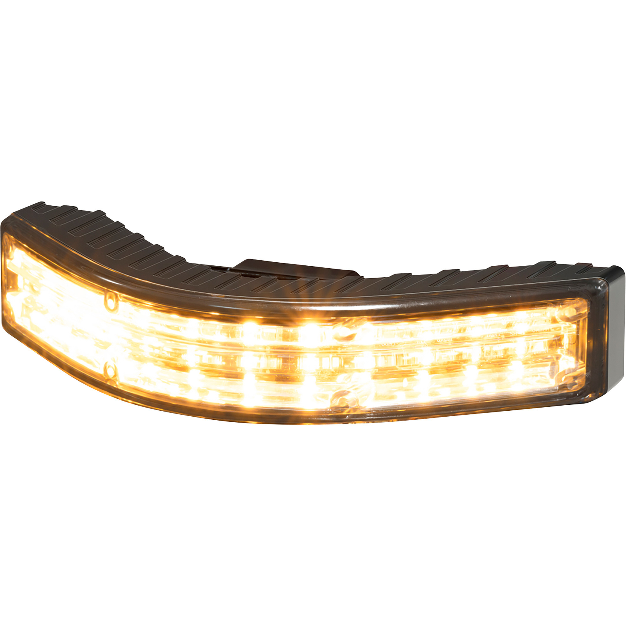 Ecco Corner LED Warning Light — Amber/Clear, 69 Flash Patterns, Model ...