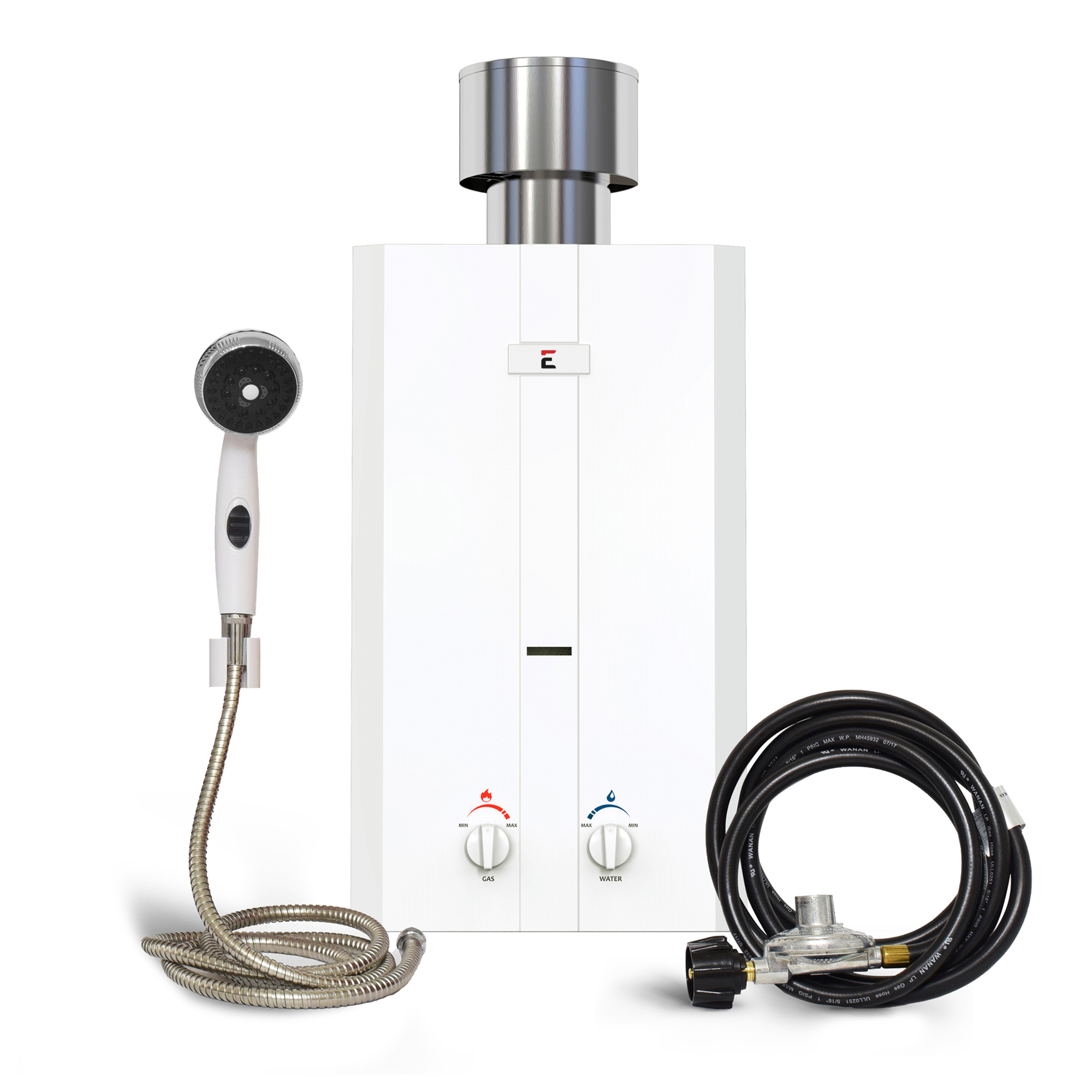 Eccotemp Portable Tankless Water Heater Shower Bundle — 3.0 GPM, Liquid ...