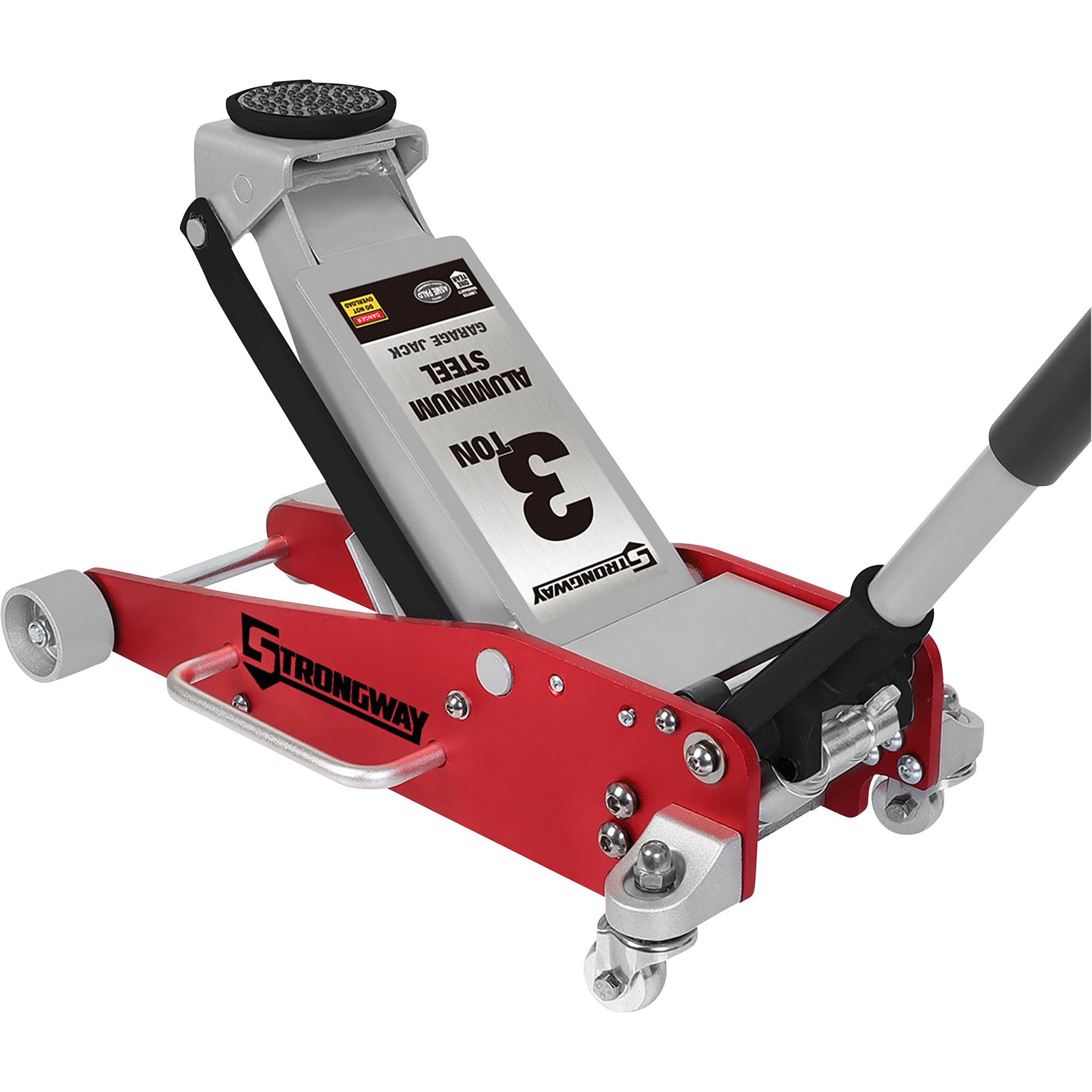 Strongway Low-Profile Aluminum/Steel Service Floor Jack — 3-Ton ...
