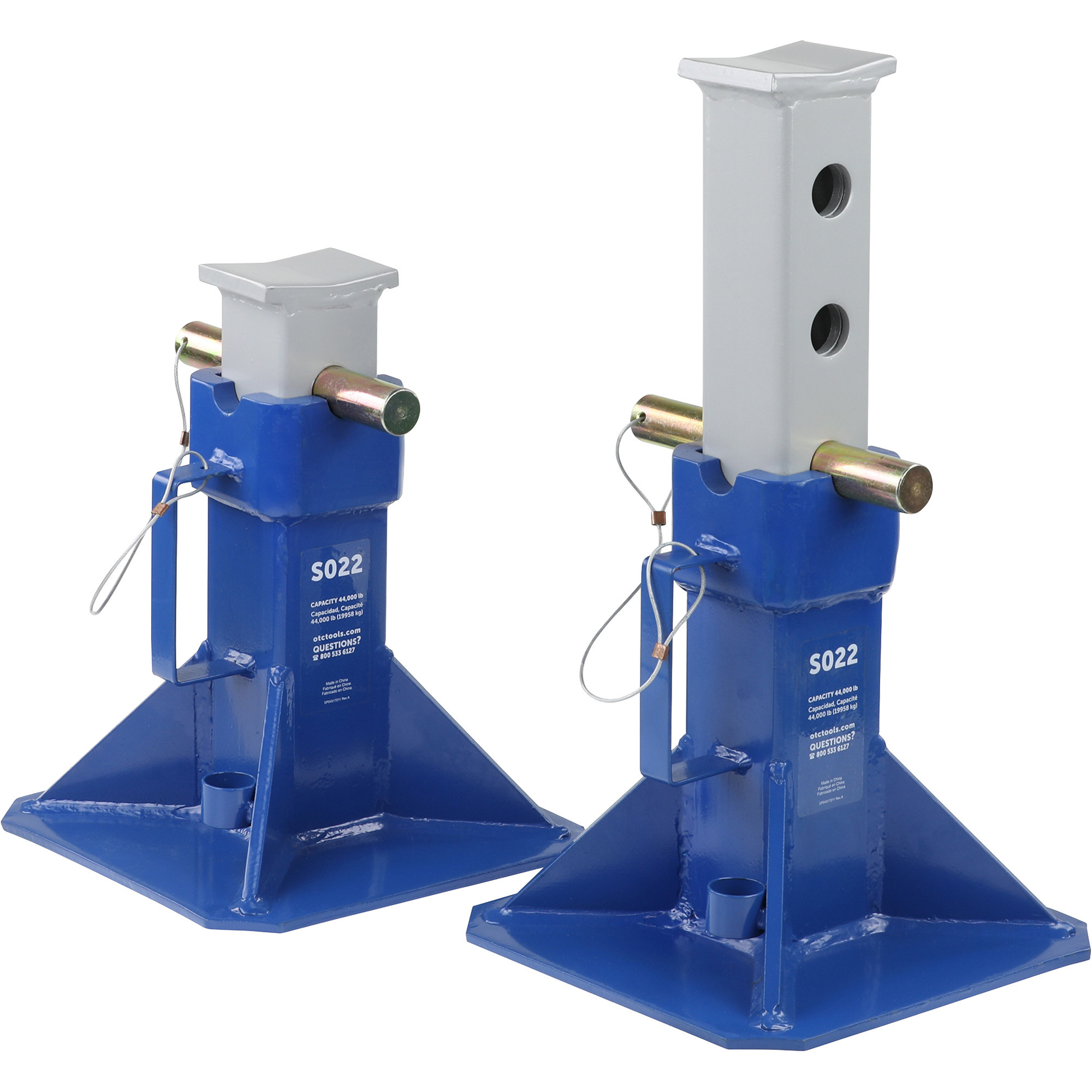 OTC Pin-Style Jack Stands, 22-Ton Capacity, Pair, Model# S022 ...