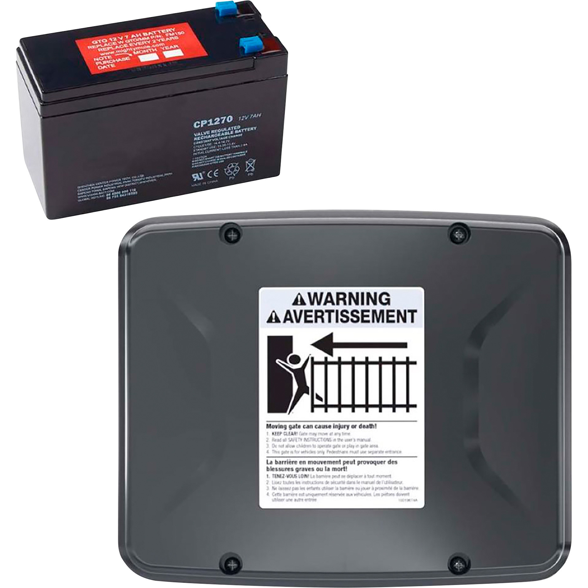 Mighty Mule Battery and Battery Enclosure Kit, FM150 12V Battery, Model ...