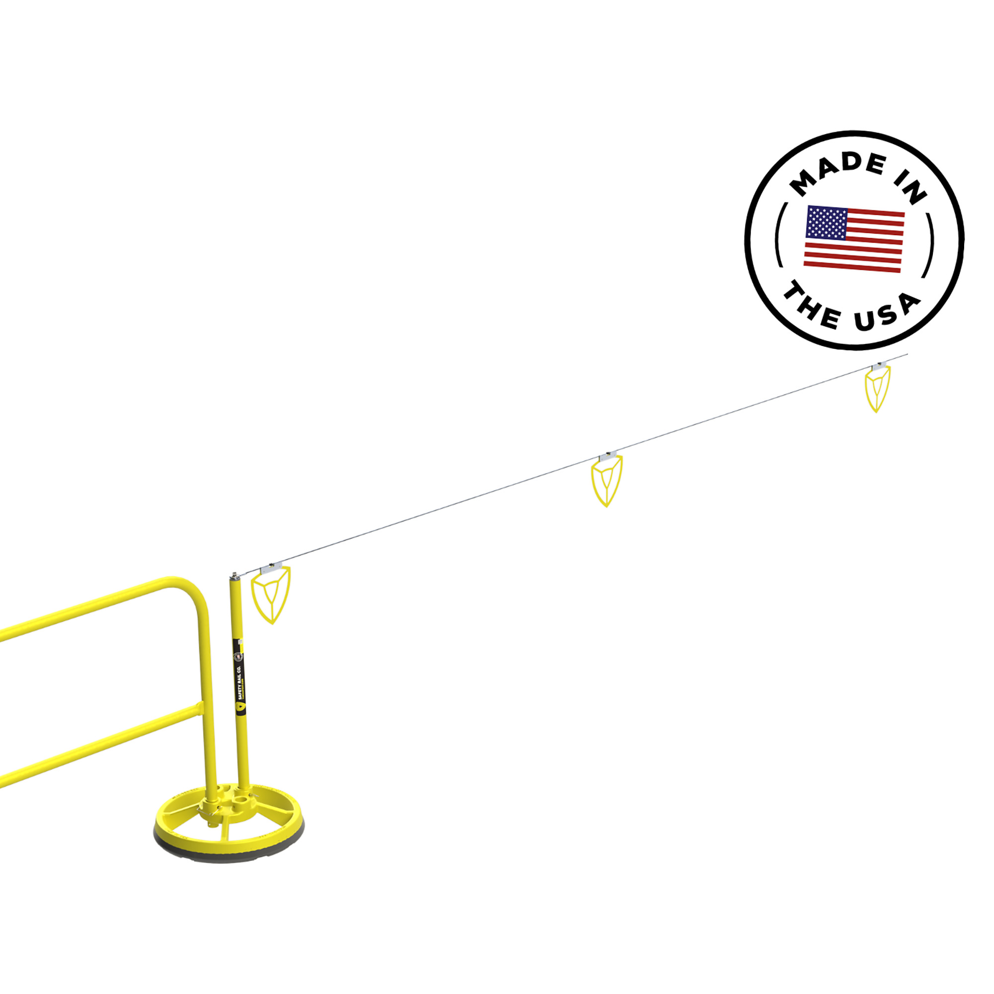 Safety Rail Company, 100ft.Visual Warning Line Kit, Model# 401314 ...