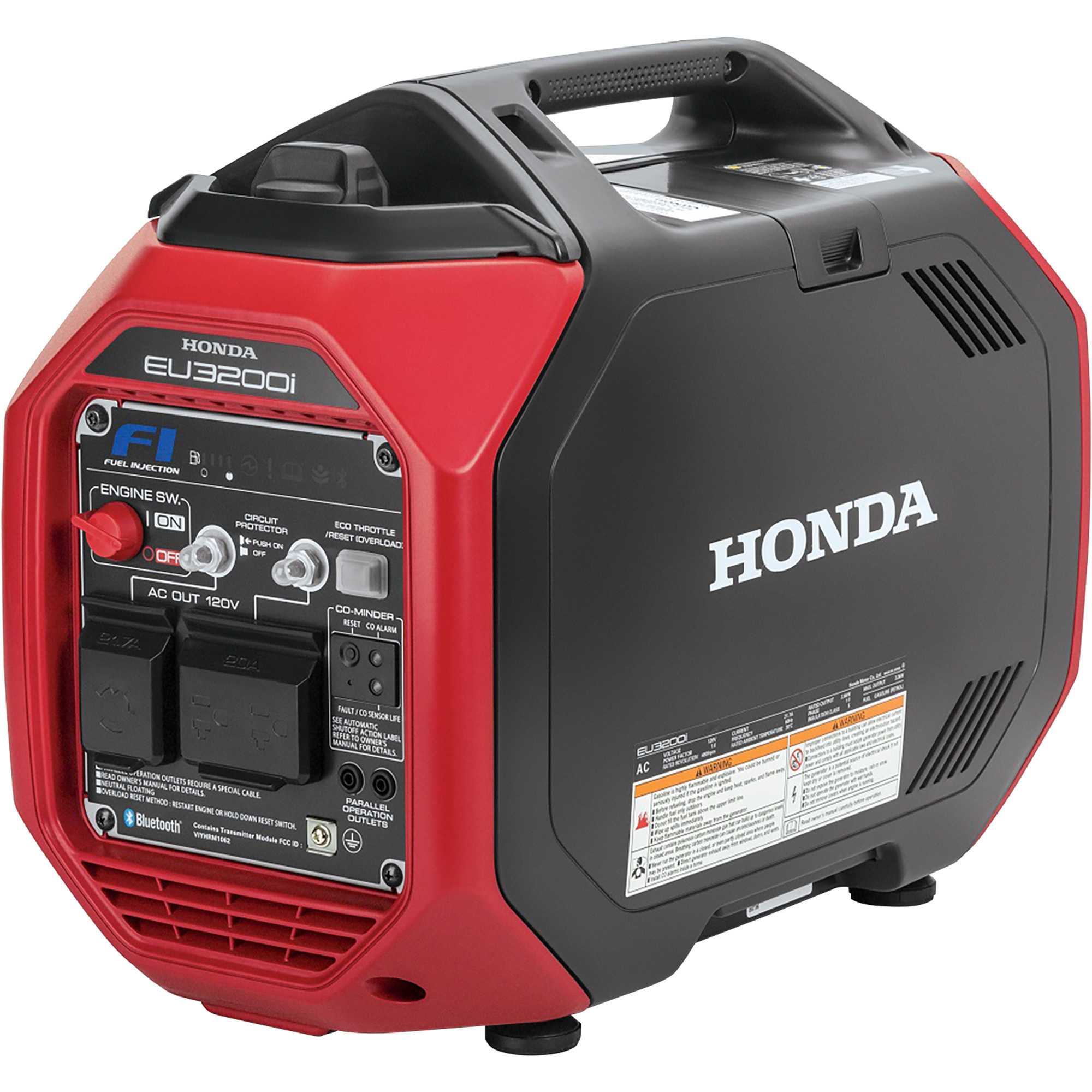 Honda Inverter Generator, 3200 Surge Watts, 2600 Rated Watts, Model ...