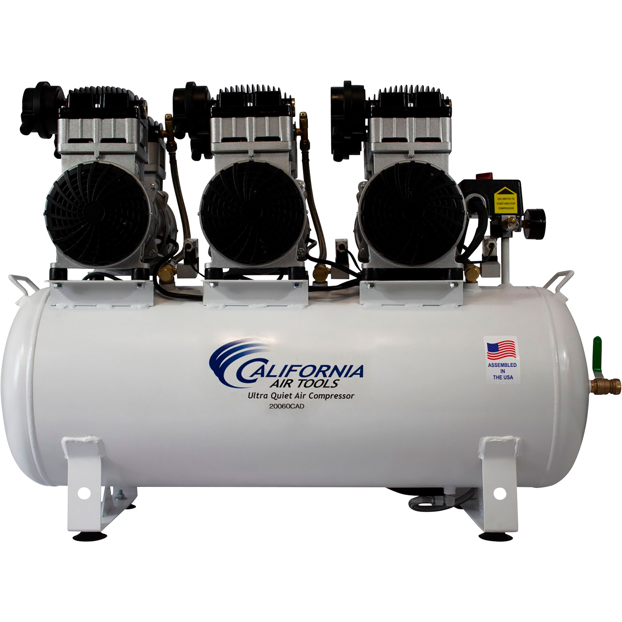 California Air Tools 20060CAD Ultra-Quiet Oil-Free Air Compressor, 6 HP ...