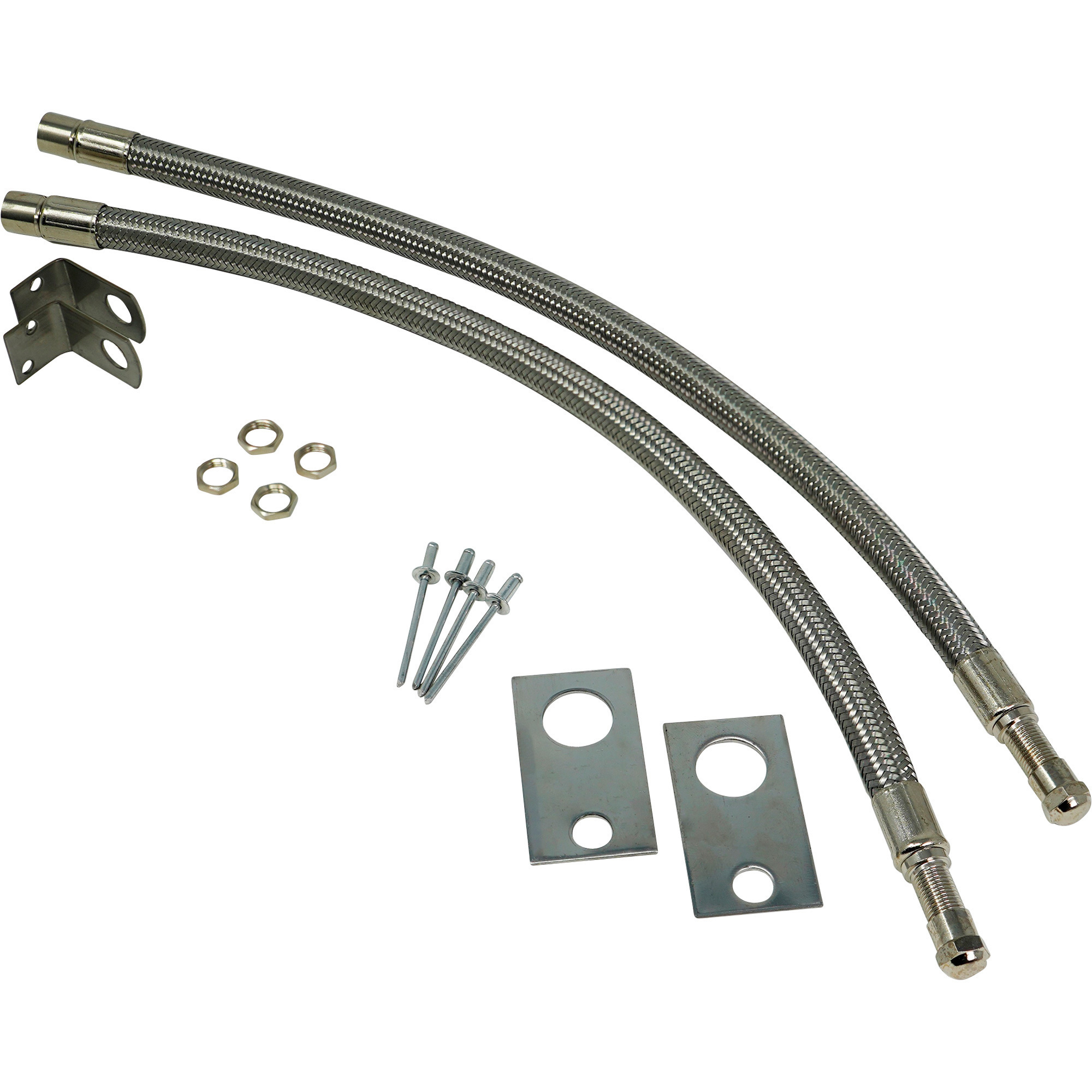 TireMinder Steel Braid Valve Extension 14-Pc. Kit — For 16in.–19 1/2in ...