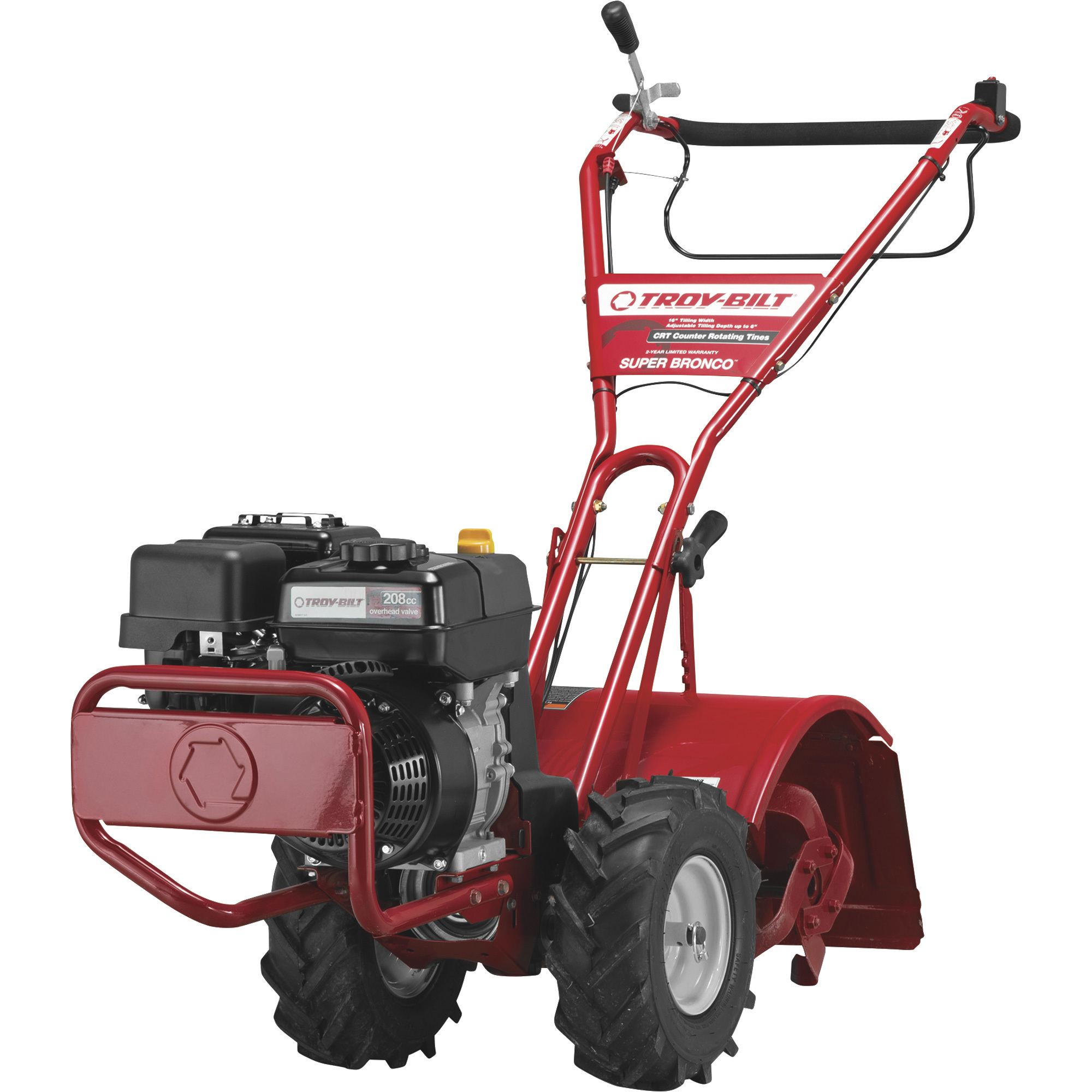 Troy-Bilt Big Red Forward-Rotating Rear Tine Tiller with Electric Start ...