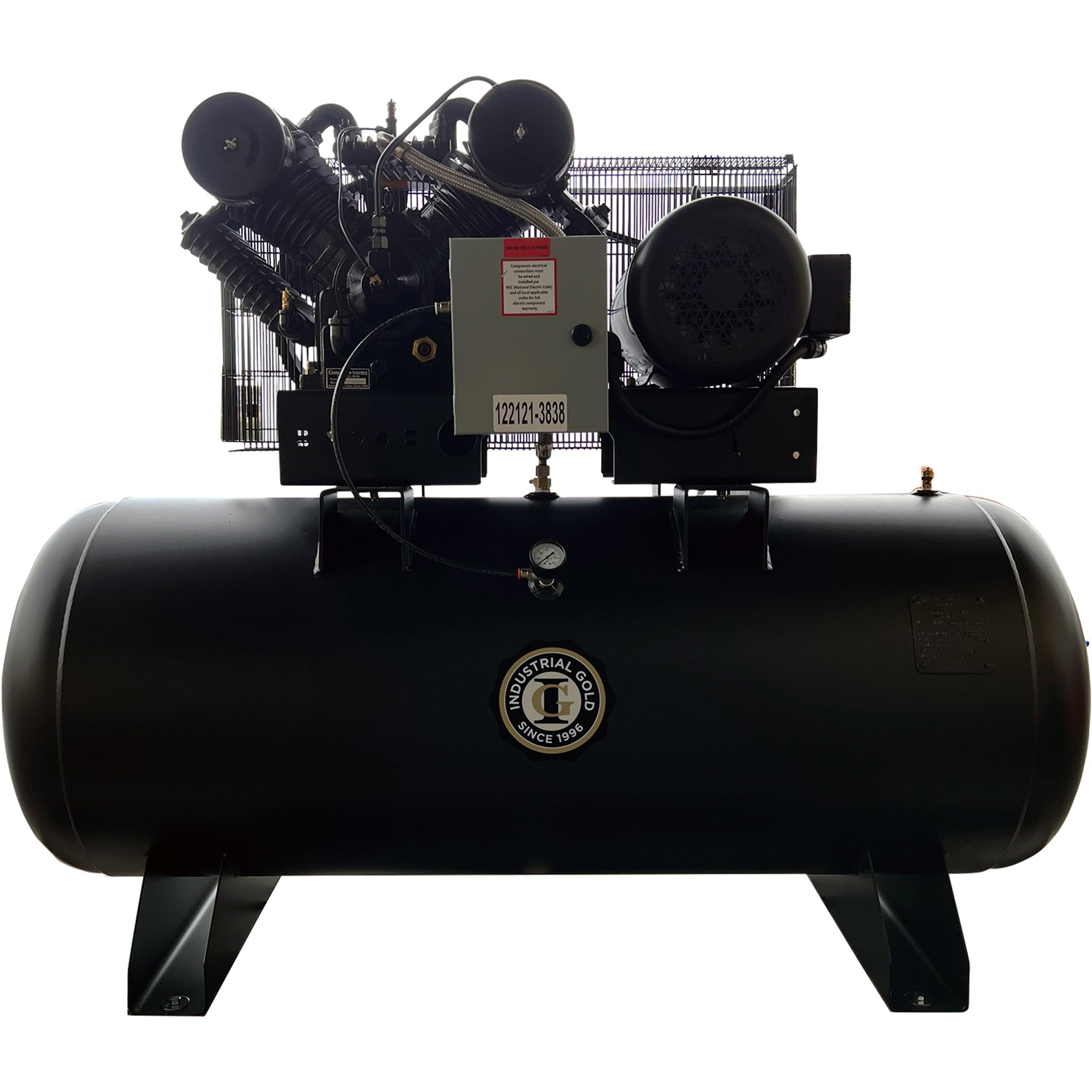 Quincy Compressor, QT-2 15hp 120G 2Stg Air Compressor 460V 3ph H PRO ...